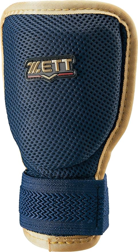 Amazon | ゼット(ZETT) 野球 打者用手甲ガード 打者用手甲ガード ネイビー×ゴールド(2982) BLL322C | ゼット(ZETT) | エルボーガード