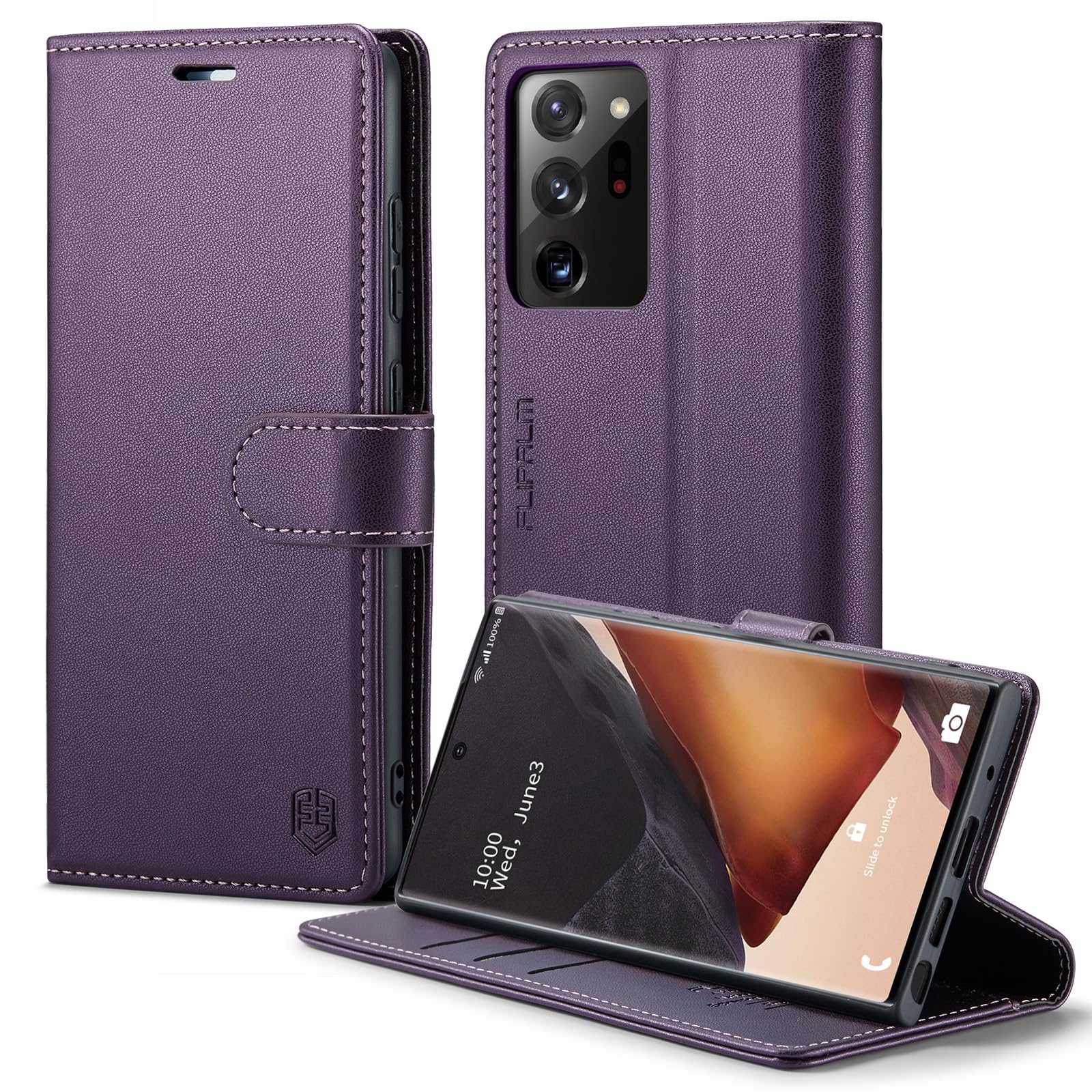 Amazon.com: FLIPALM for Samsung Galaxy Note 20 Ultra 5G Wallet Case with RFID Blocking Credit ...