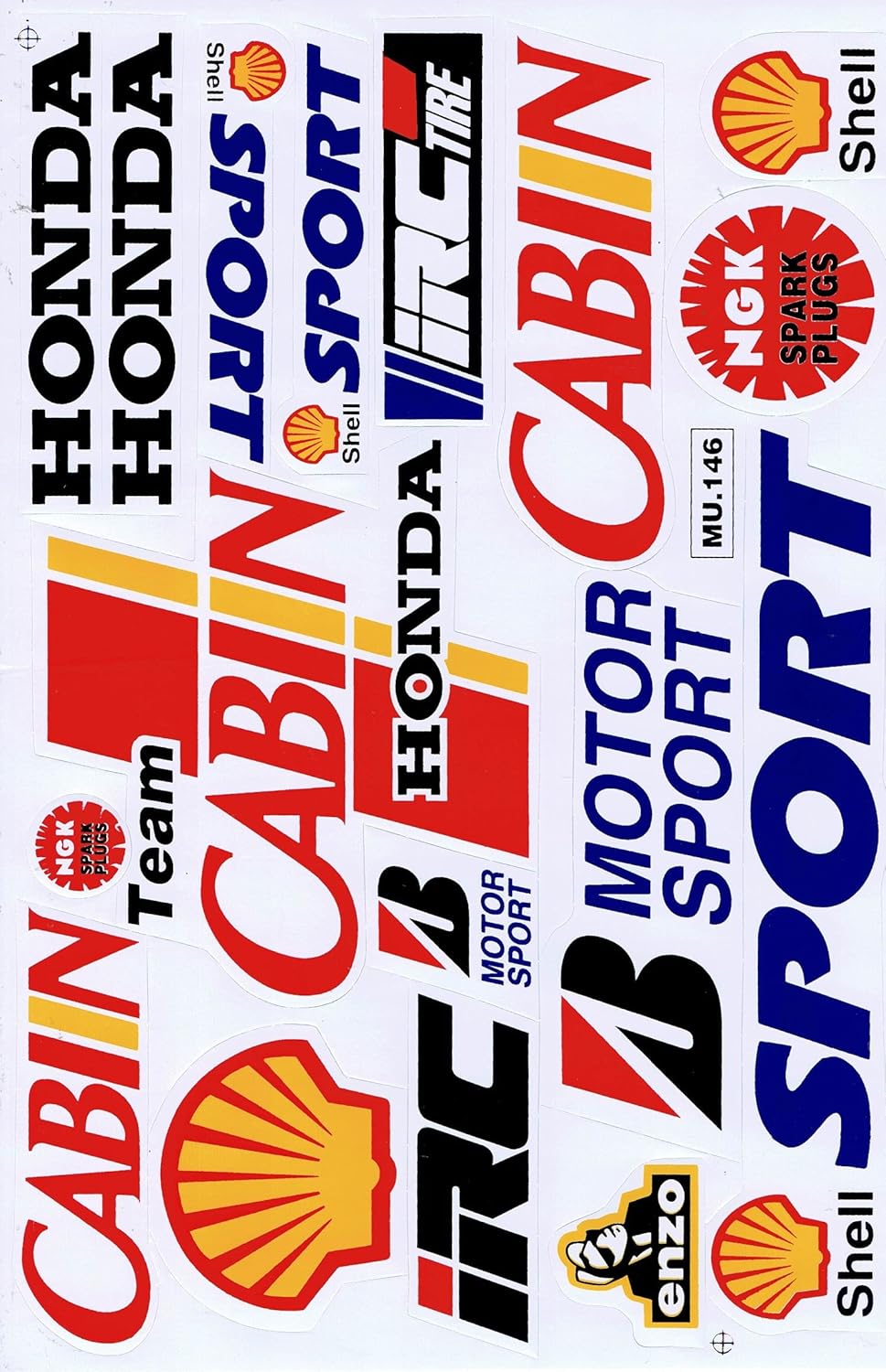 1 Bogen - Sponsoren Sponsor Logo Sticker Motorsport Motocross Auto ...