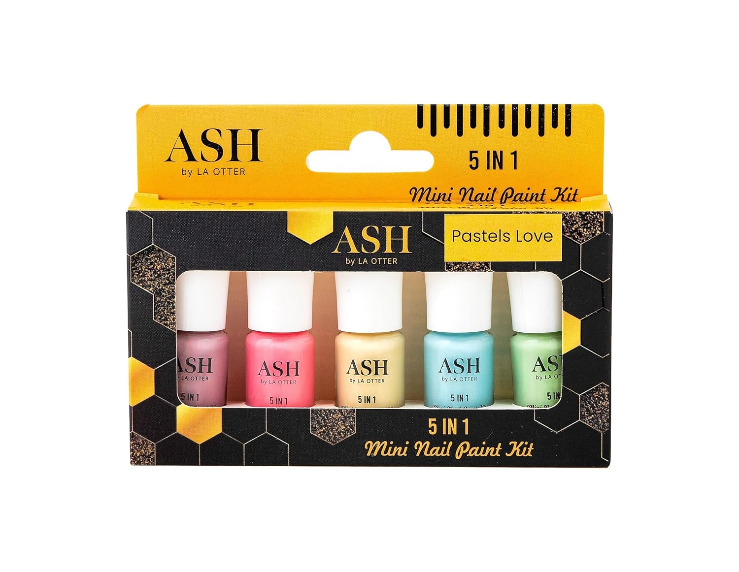 Buy ASH Mini Nail Paint Kit 5 in 1 Pastel love Online at Low Prices in ...