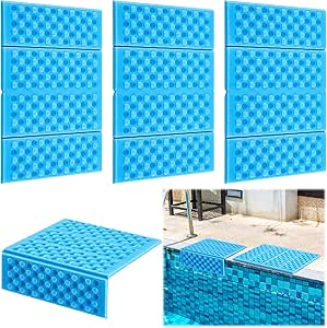 Amazon.com: Nuanchu 4 Pcs Foldable Pool Seats for Edge of Pool ...