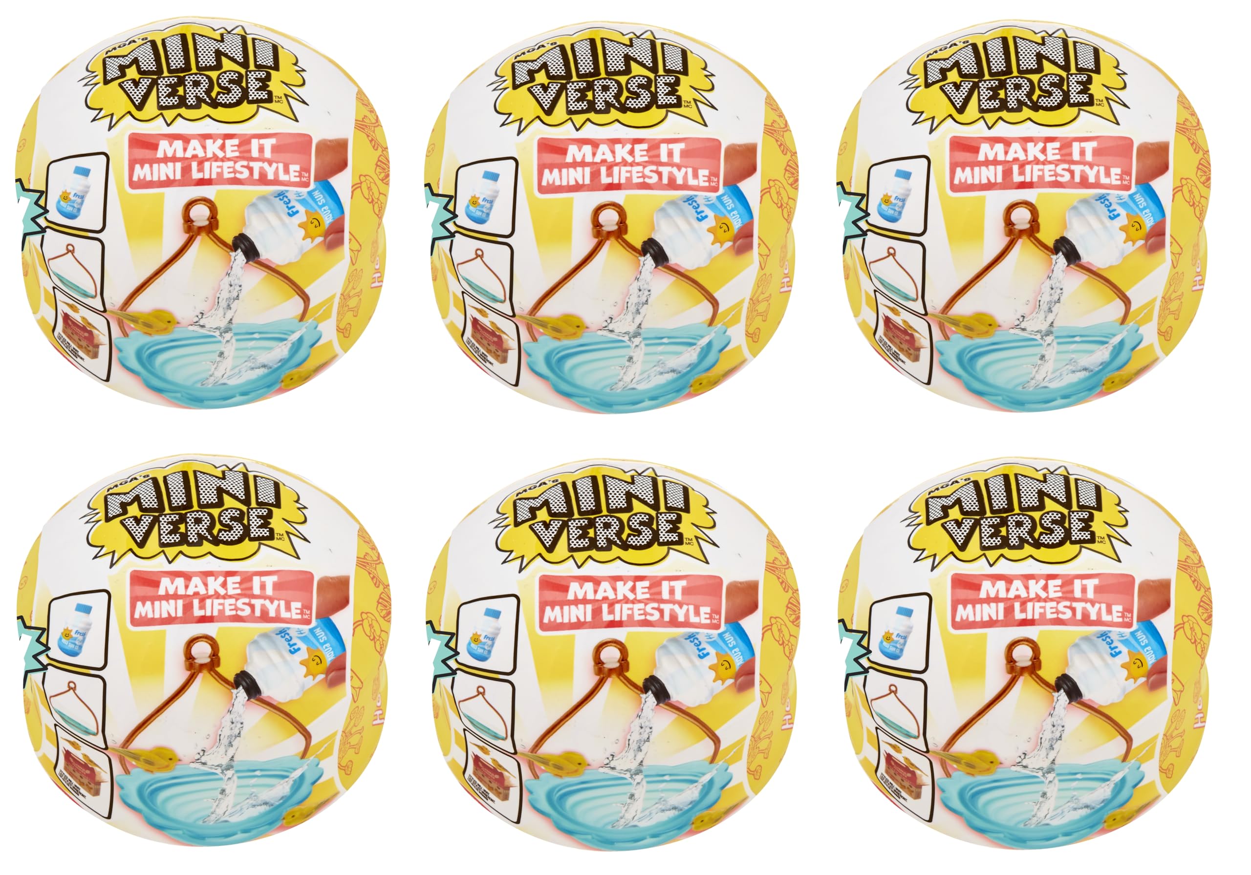 Amazon.com: MGA's Miniverse Make It Mini Lifestyle™ Home Series 1 (6 ...