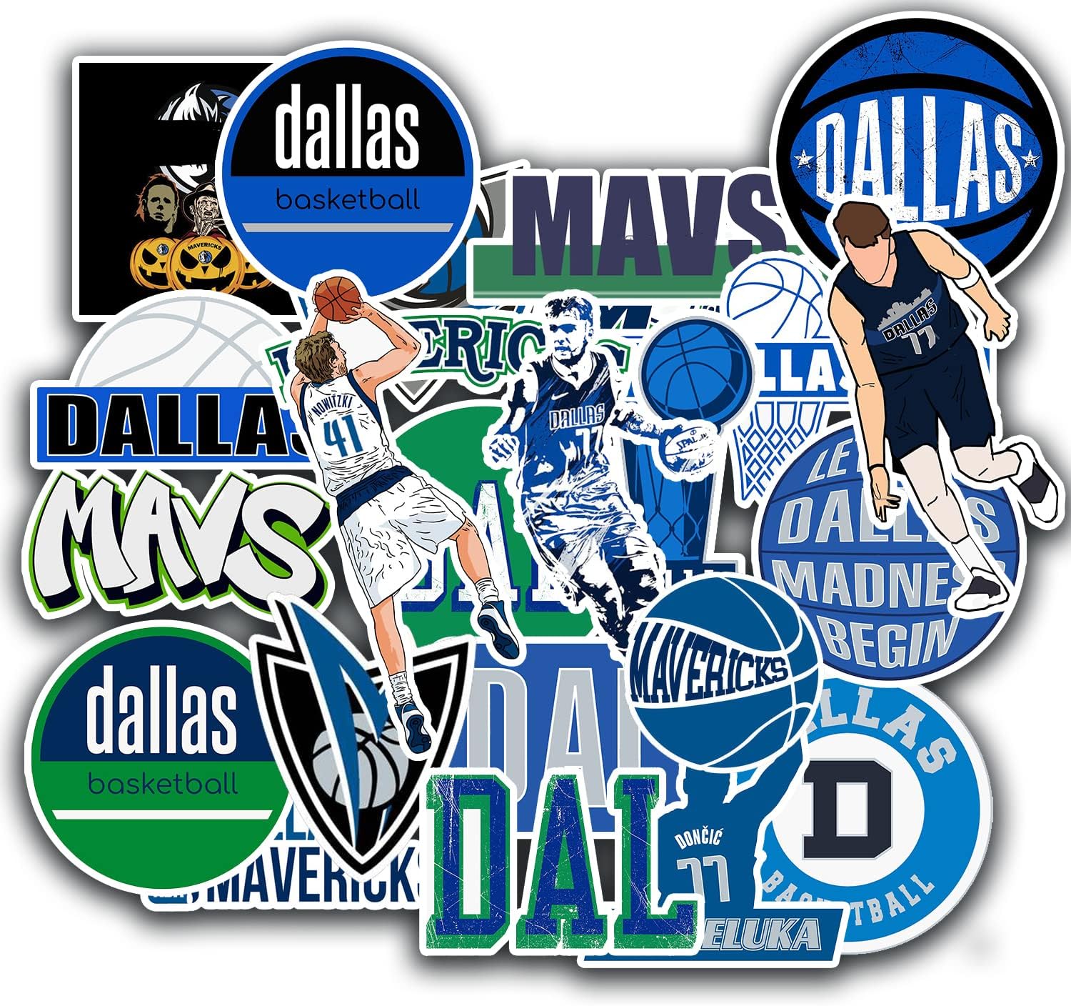 Amazon.com: 29 PCS American Basketbal Stickers for Water Bottle, Laptop ...