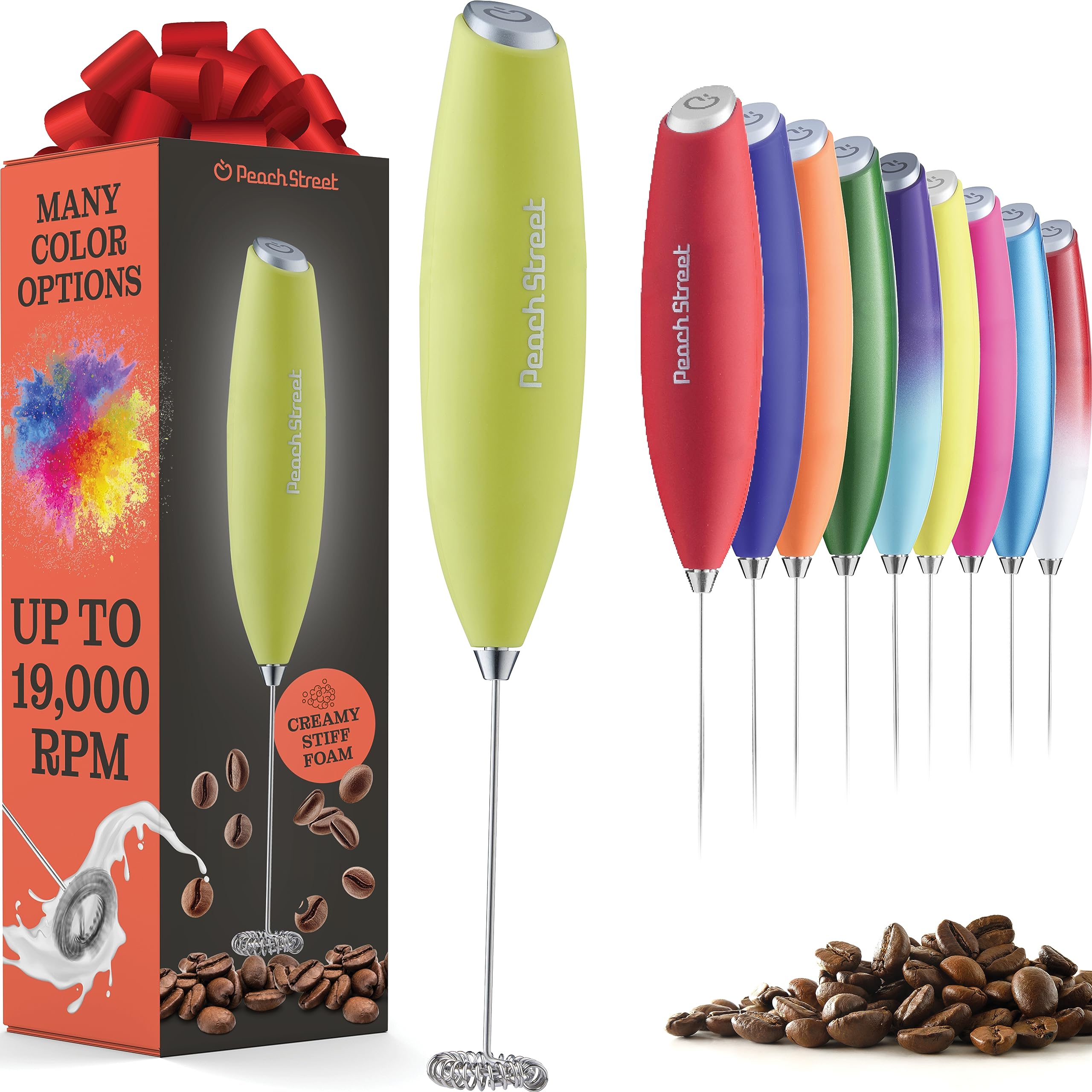 Amazon.com: Powerful Handheld Milk Frother, Mini Milk Foamer, Battery ...