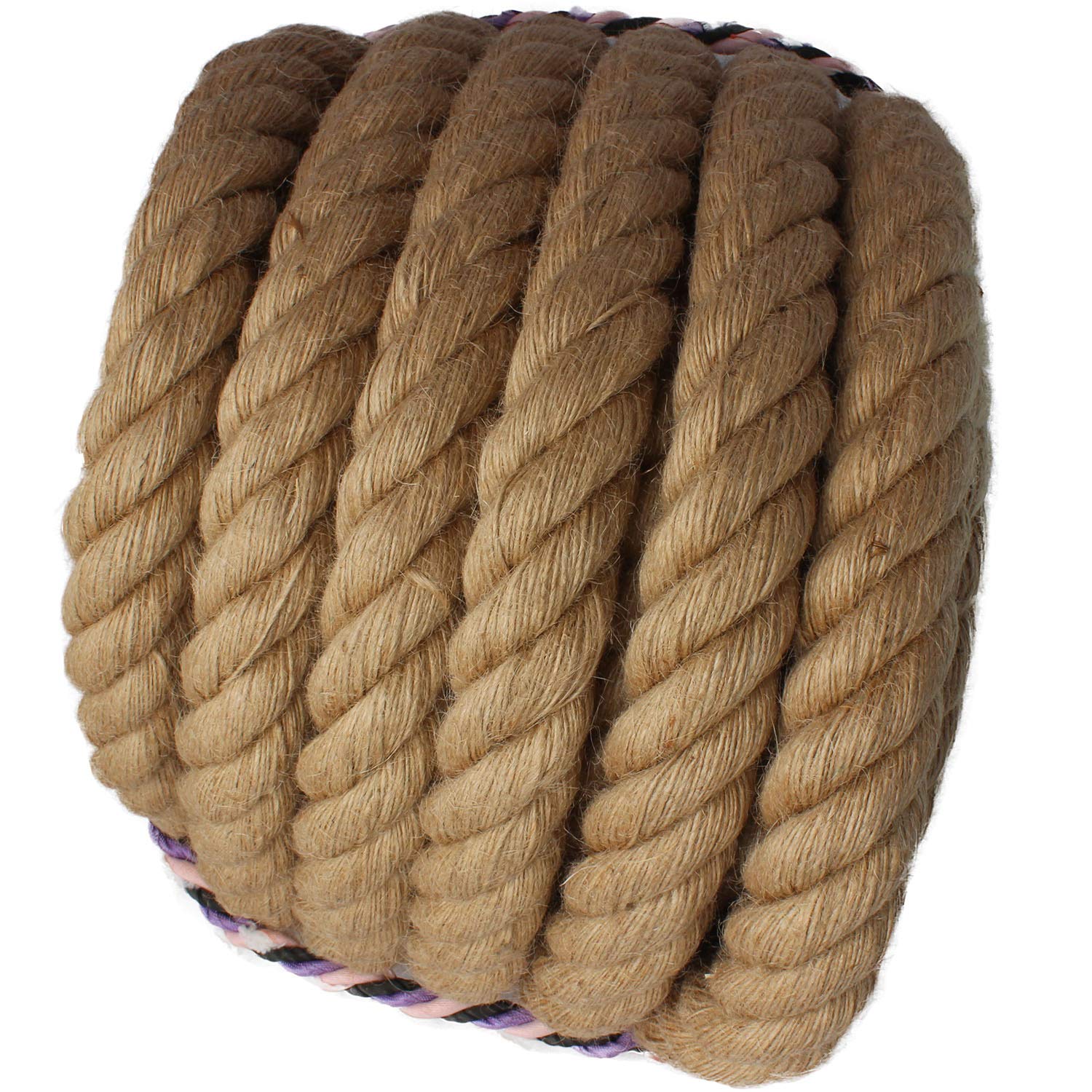 Twisted Manila Rope Jute Rope 50 Feet Natural Jute Twine Hemp Rope 1-1/ ...