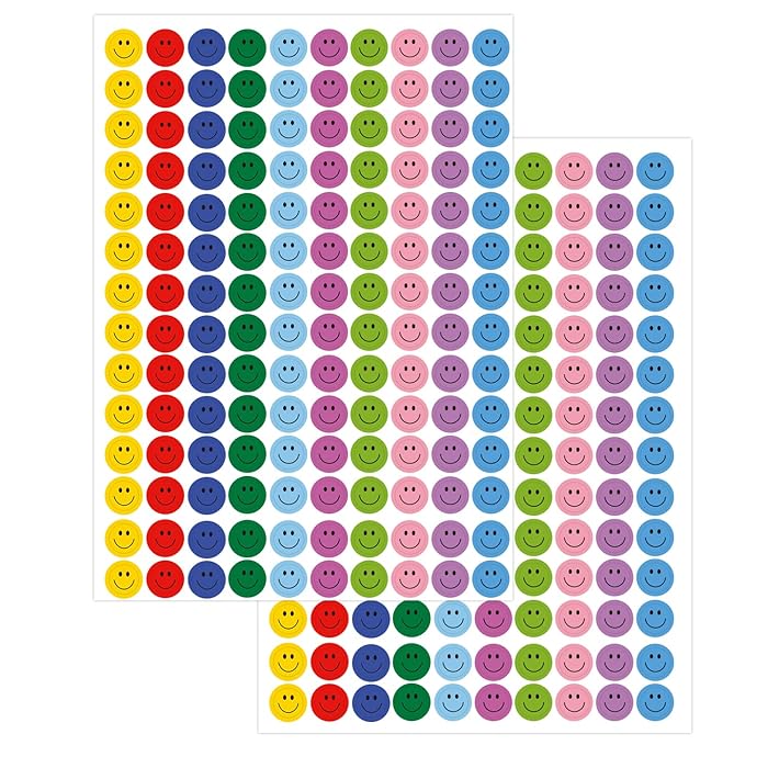 Buy REGELETO Smile Face Stickers for Kids School Reward Behavior Chart ...