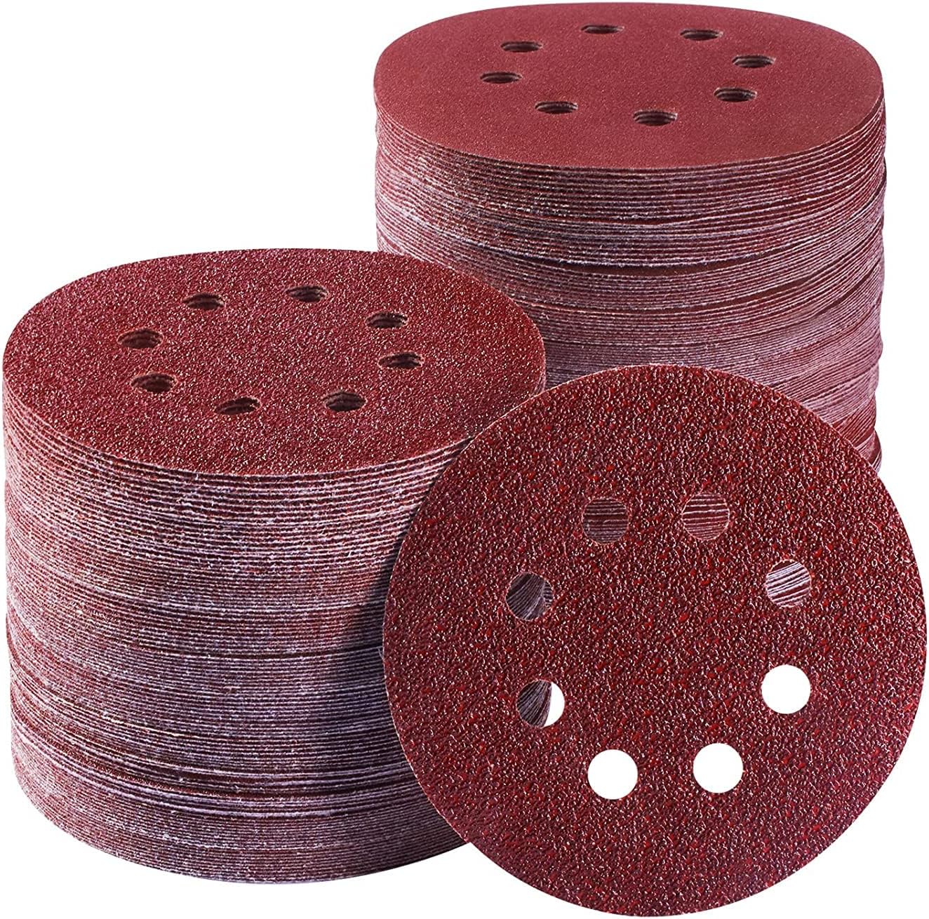POWERTUFF By XTRAPOWER 5 Inch Sanding Discs Paper 8 Holes Sutibale For ...