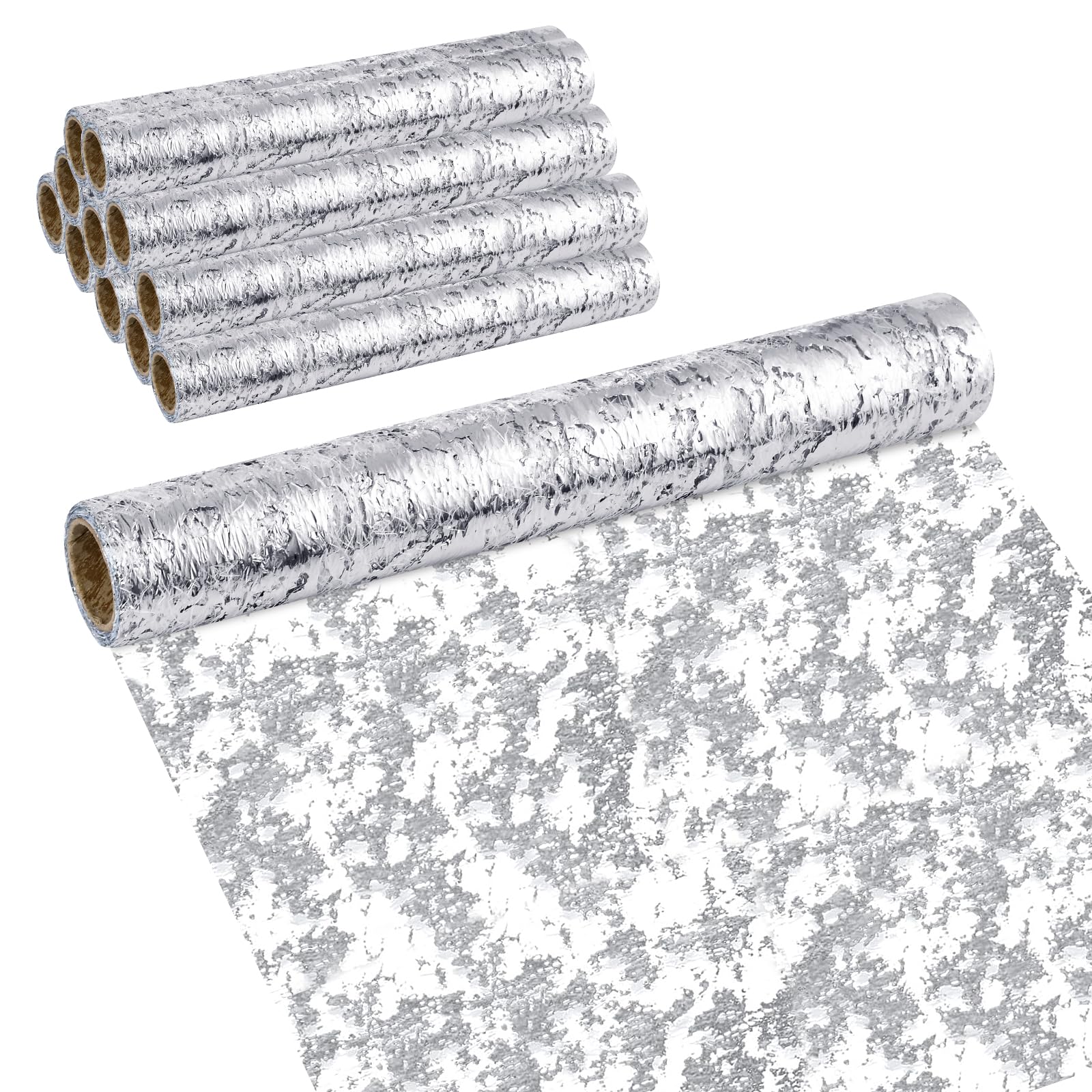 Amazon.com: Milkary 12 Pack Metallic Silver Table Runner, 11 x 108 ...