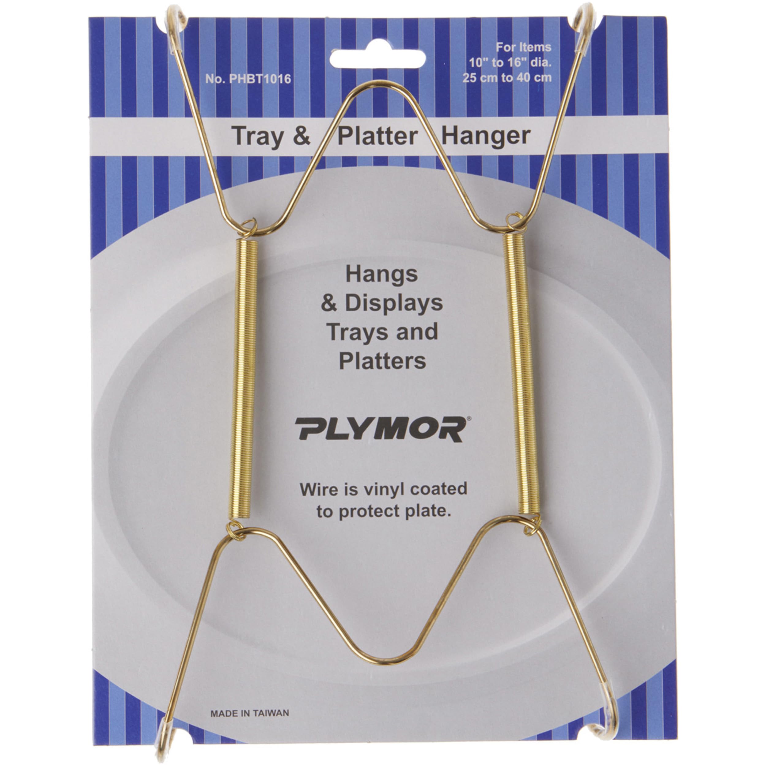 Amazon.com: Plymor Gold Finish Wall Mountable Tray and Platter Hanger ...