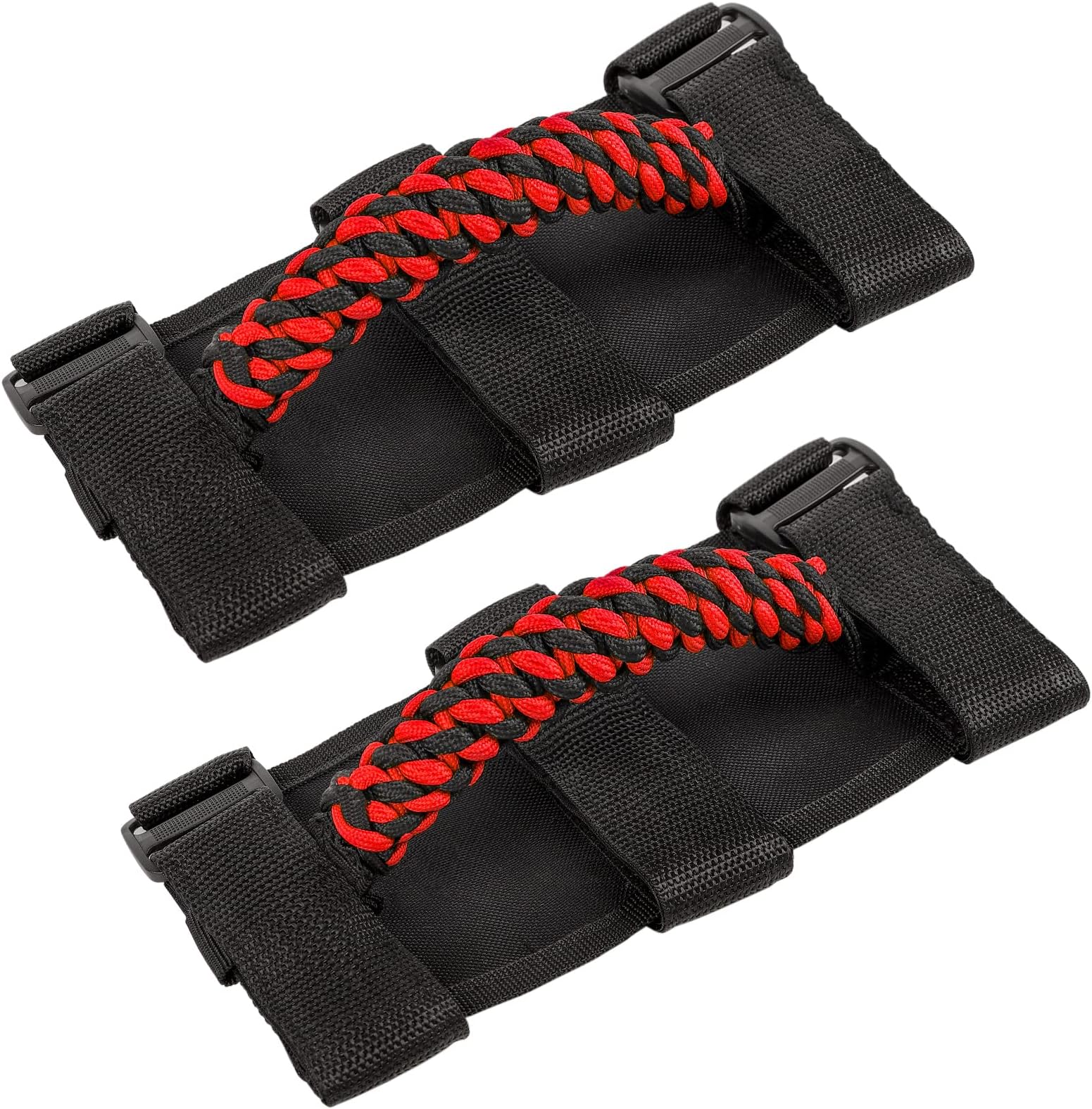 Amazon.com: Hoolcar Front Roll Bar Grab Handles Metal Grip Handle Rear ...