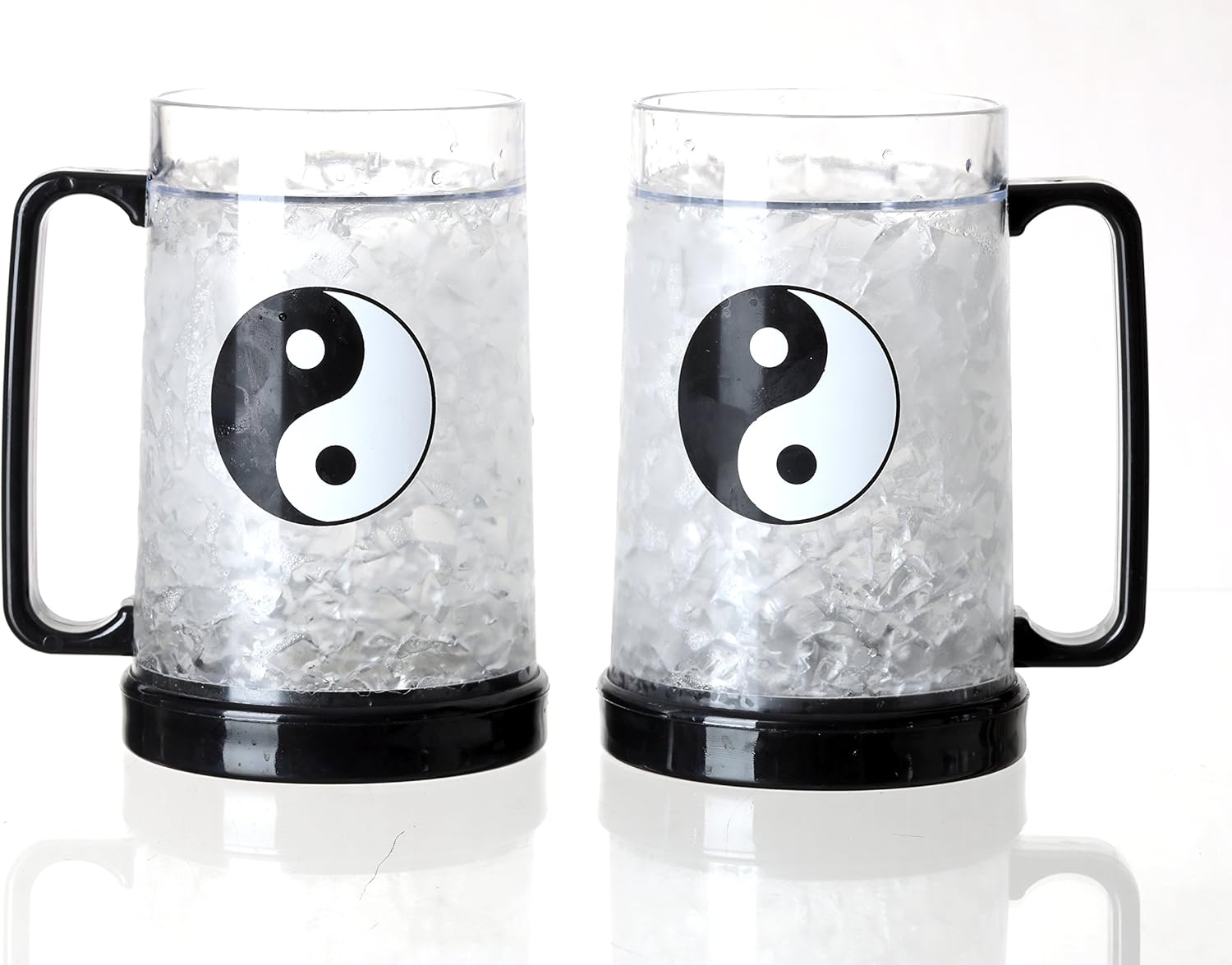 Amazon.com | Double Wall Gel Frosty Freezer Ice Mug Clear Ice 16 ounce ...