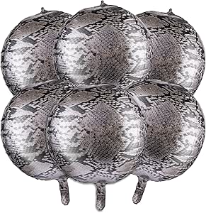 Amazon.com: Prasacco 6 Pieces 22inch Foil Snake Balloons for Party ...