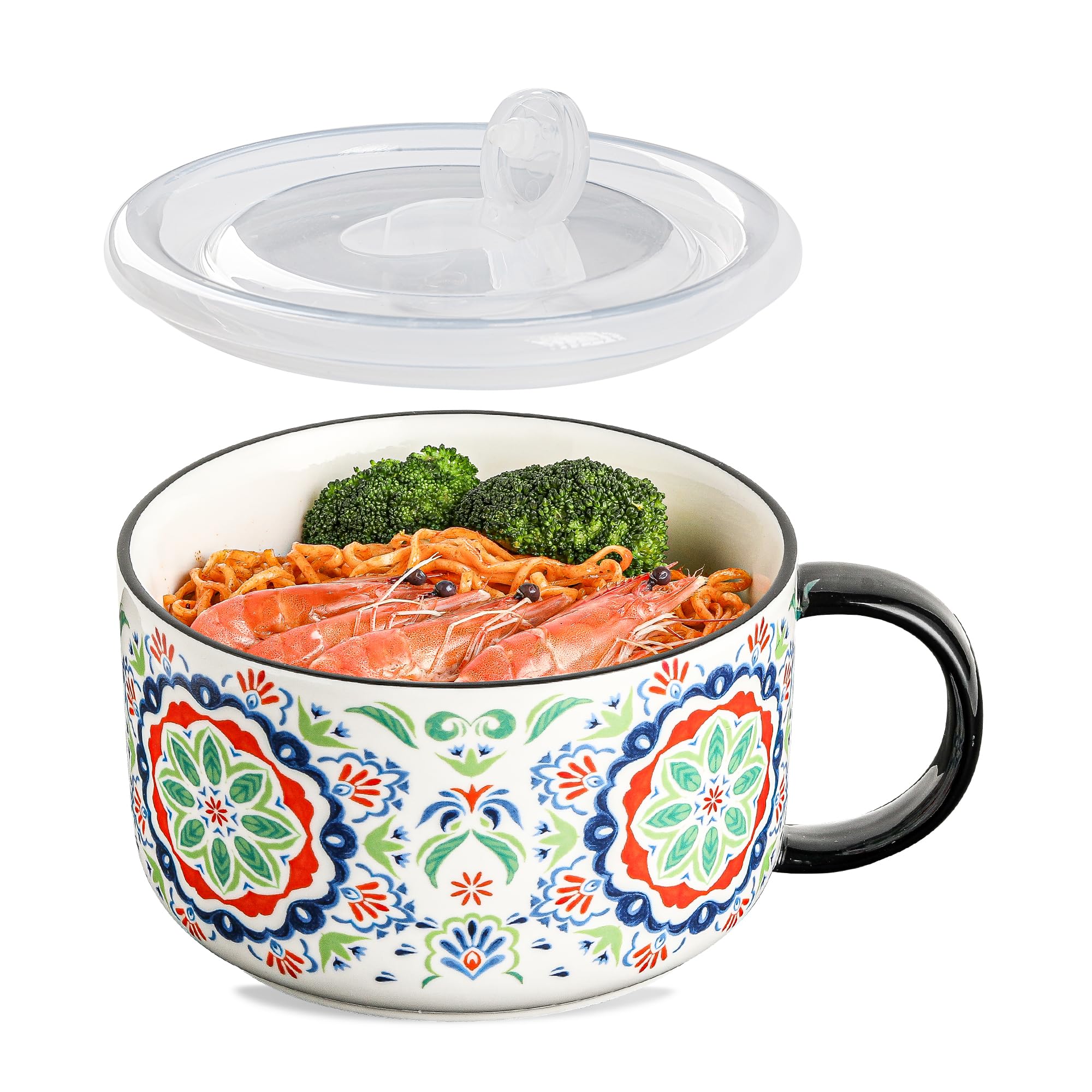 Amazon.com | Chubacoo Extra Large Ramen Bowl: Ceramic Microwave Safe ...