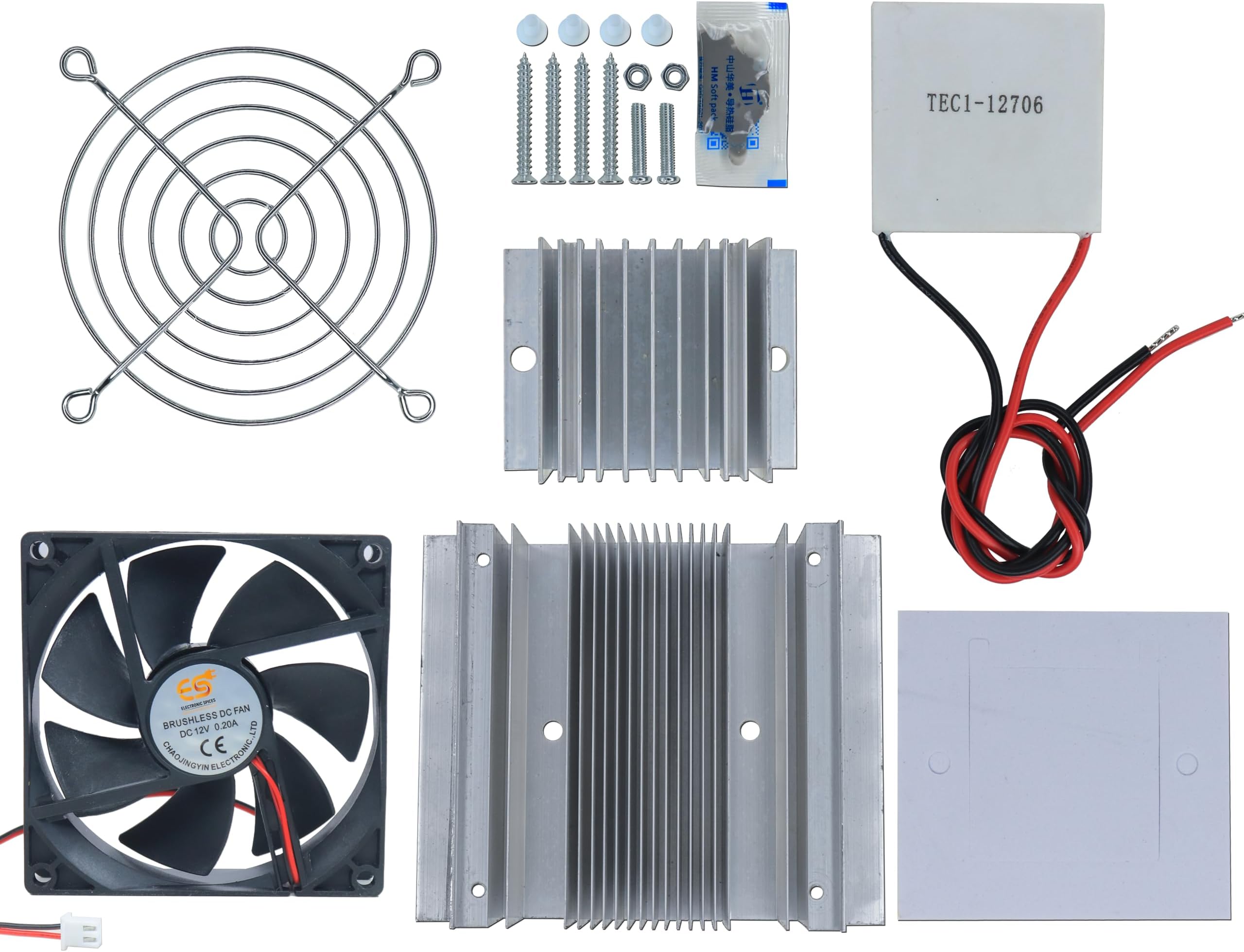 Electronic Spices Thermoelectric Peltier Refrigeration DC 12V Cooling ...
