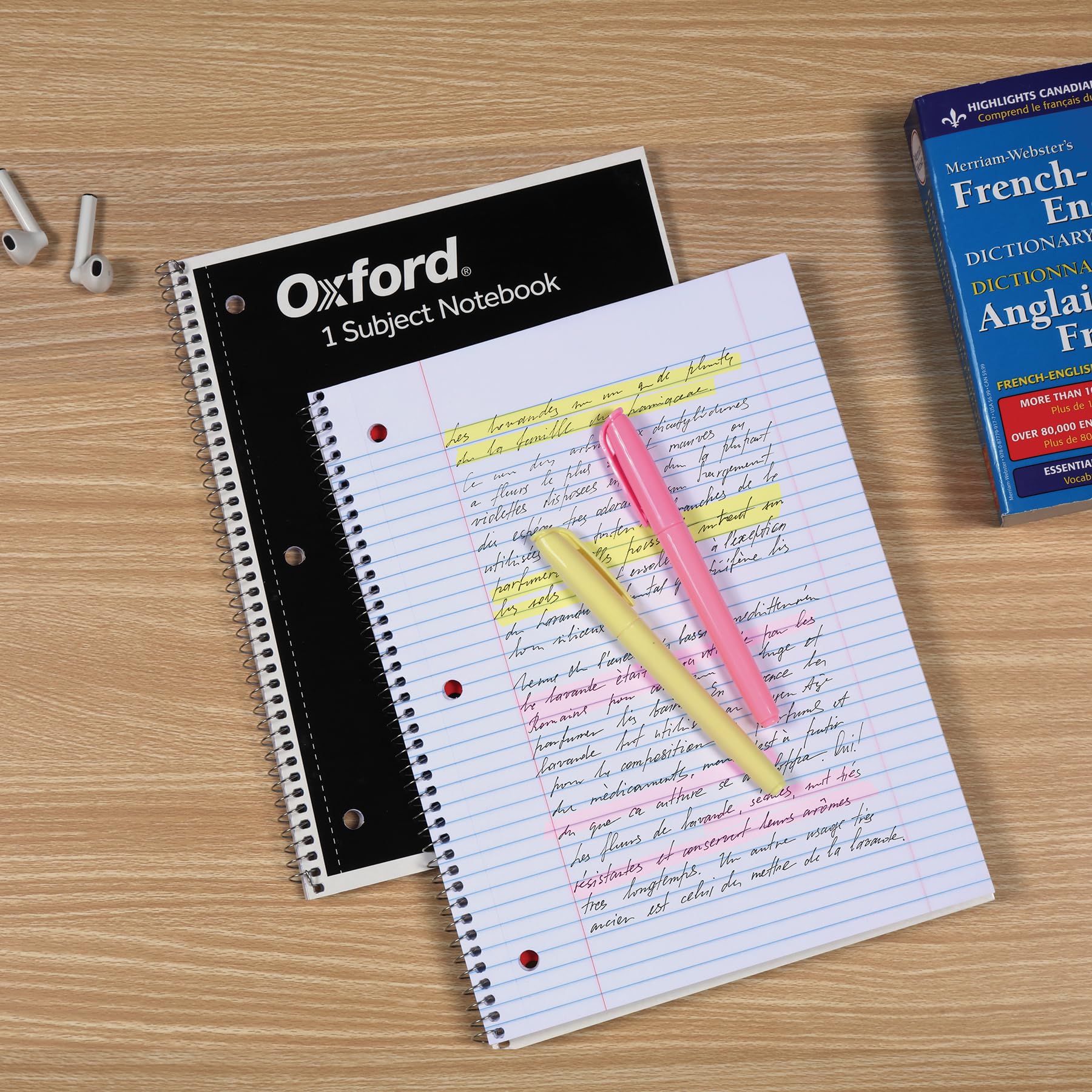 Snapklik.com : Oxford Spiral Notebook 1-Subject, Bulk College Ruled ...