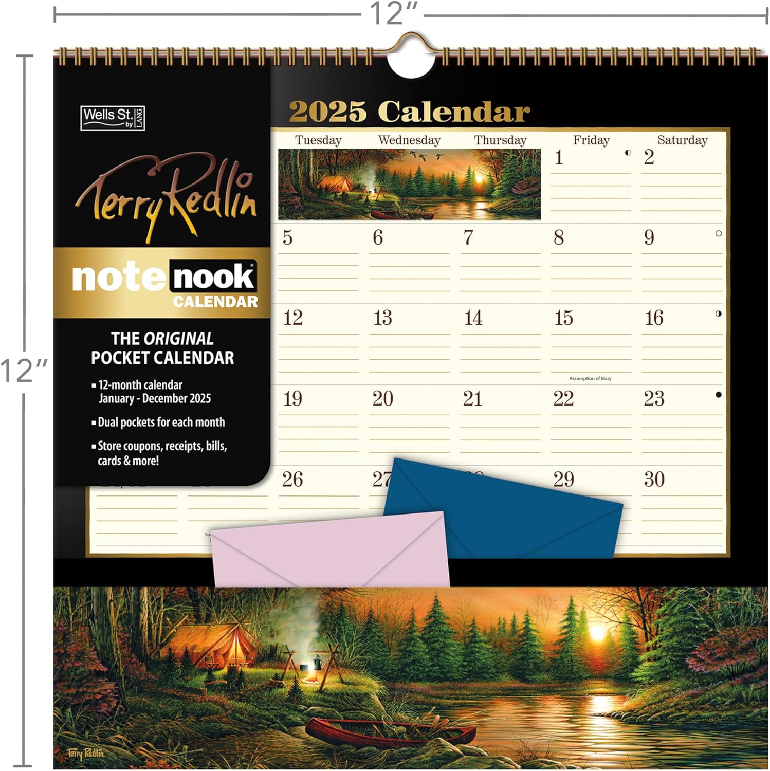 Amazon.com: Terry Redlin Note Nook 2025 12 x 12 : Office Products