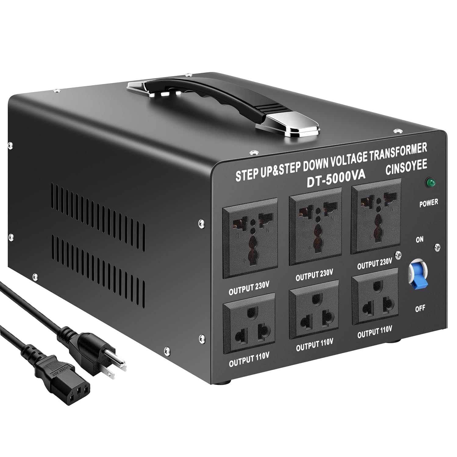 Amazon.com: 3000W Voltage Converter Transformer,220V to110V/110 to 220V ...
