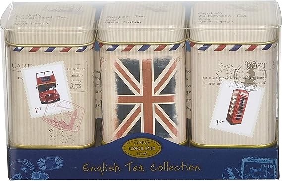 New English Teas Travel Collection Loose Tea Mini Tin Triple Pack 75 g ...