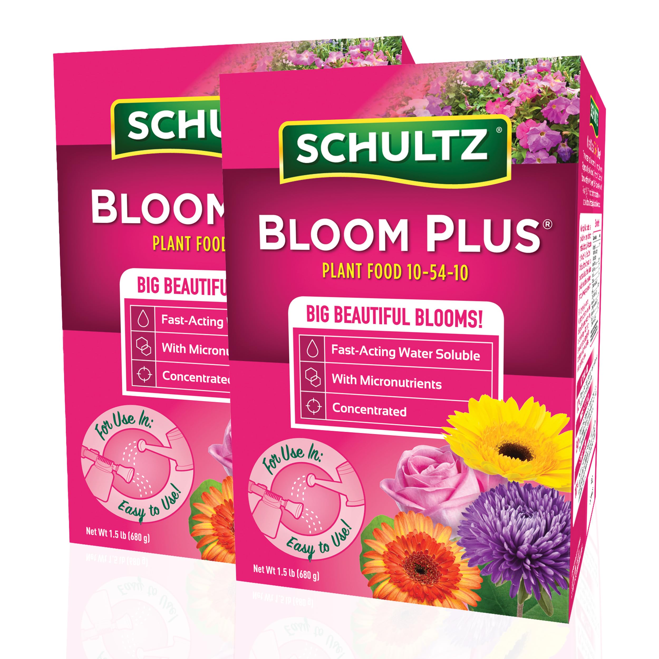 Amazon.com : Schultz 1.5# Bloom Plus Water Soluble Plant Food, 2 Pack ...