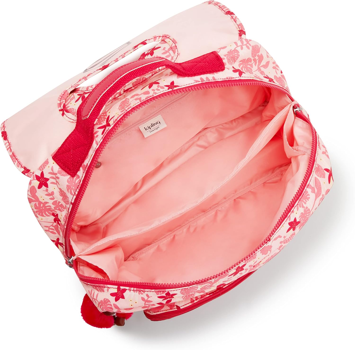 KIPLING Backpacks INIKO Pink Leaves – BigaMart