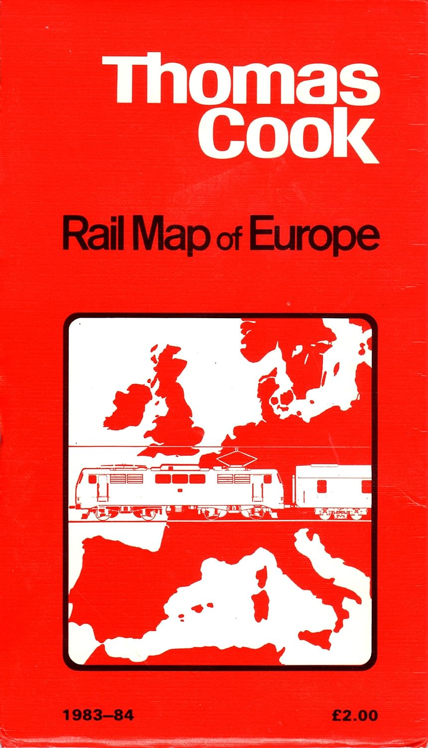 Amazon.co.jp: Rail Map of Europe 1983-84 : 洋書