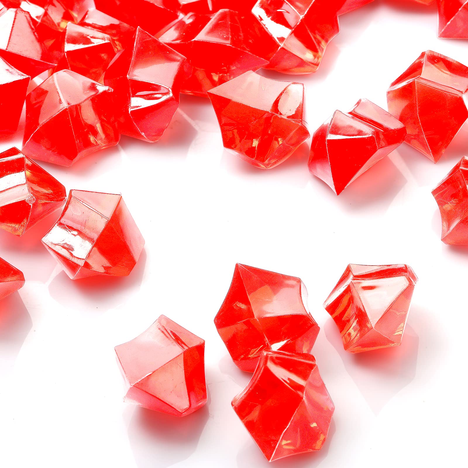 Amazon.com: TeeLiy 150 PCS Acrylic Red Crushed Ice Rock Crystals ...