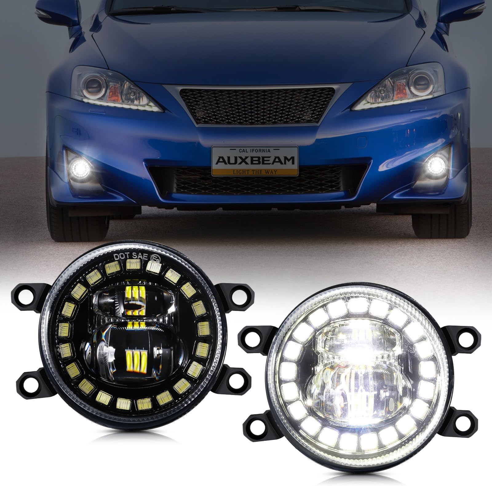 Amazon.com: HECASA Fog Light Lamp Pair Compatible With 2006-2013 Toyota ...