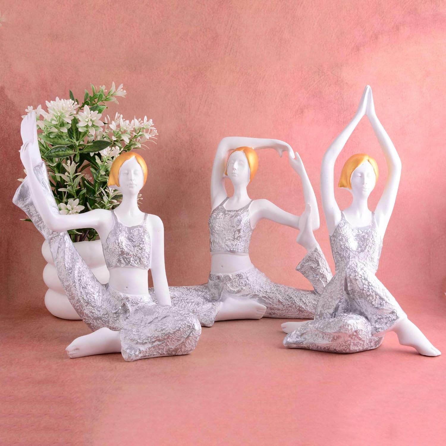 Buy Goodizz Hub Suitable for Home Decor Yoga Posture Lady Statue Idol ...