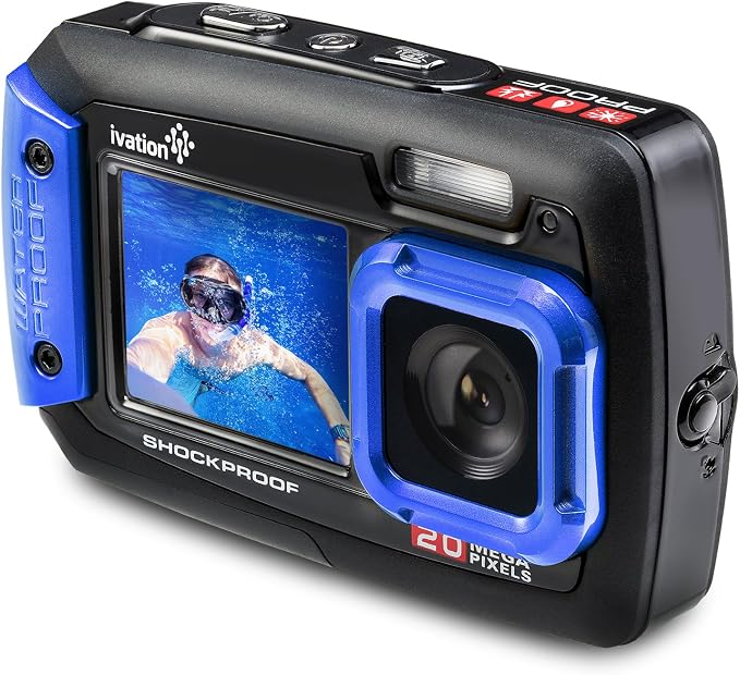 Amazon.com : Ivation 20MP Underwater Shockproof Digital Camera & Video ...