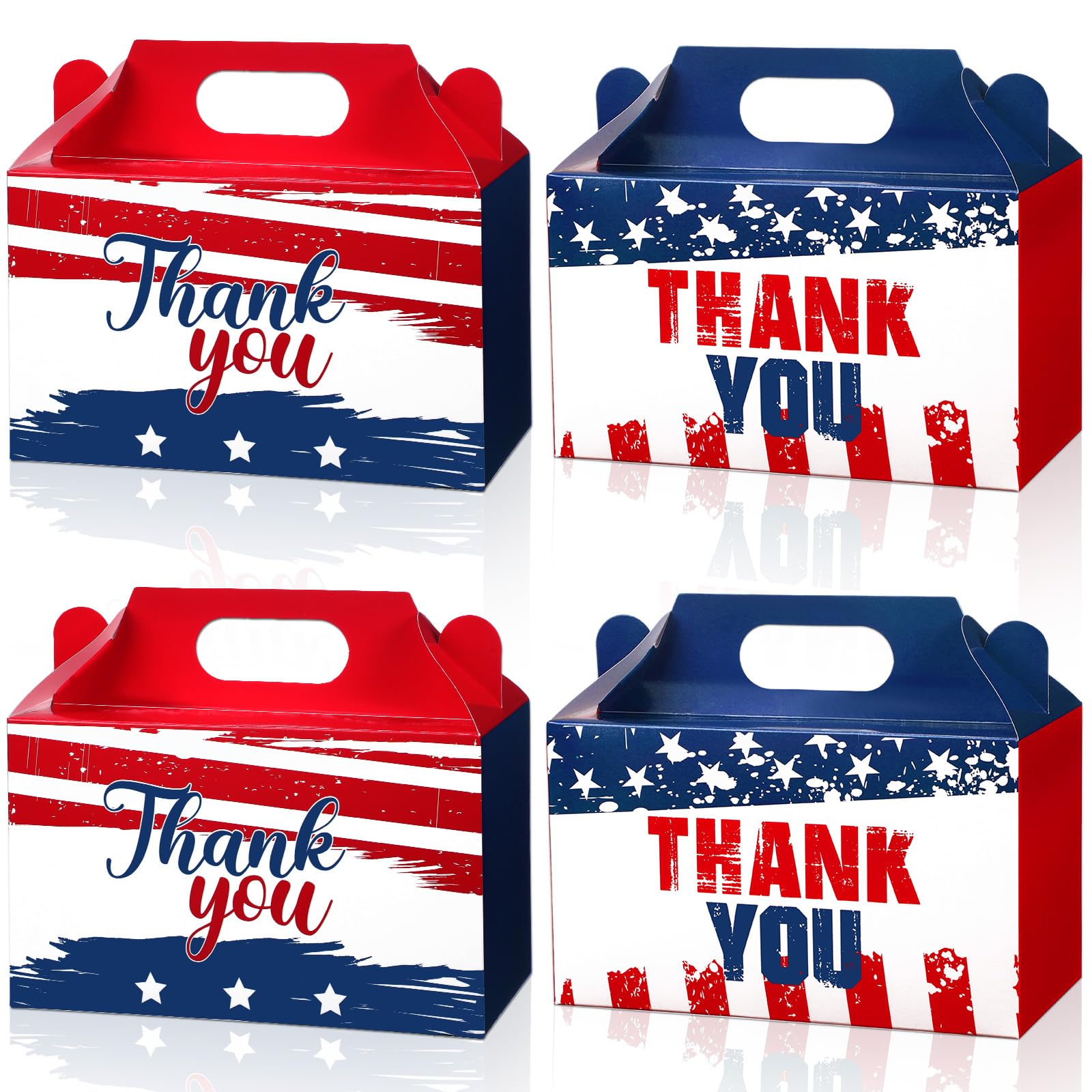 Amazon.com: Pasimy 24 Pcs Patriotic Gift Boxes Veterans Thank You Party ...
