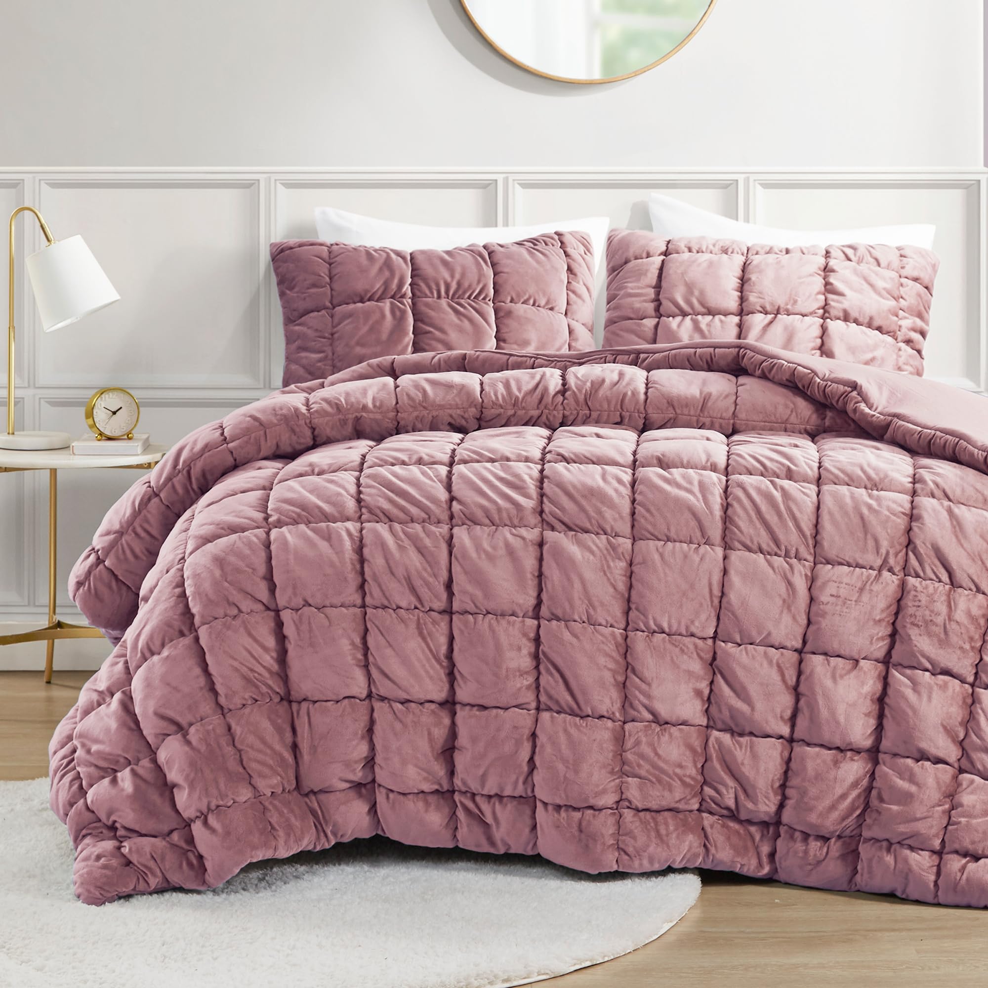 Amazon.com: Intelligent Design Twin Comforter Set 3D Puff Quilting, Pre ...