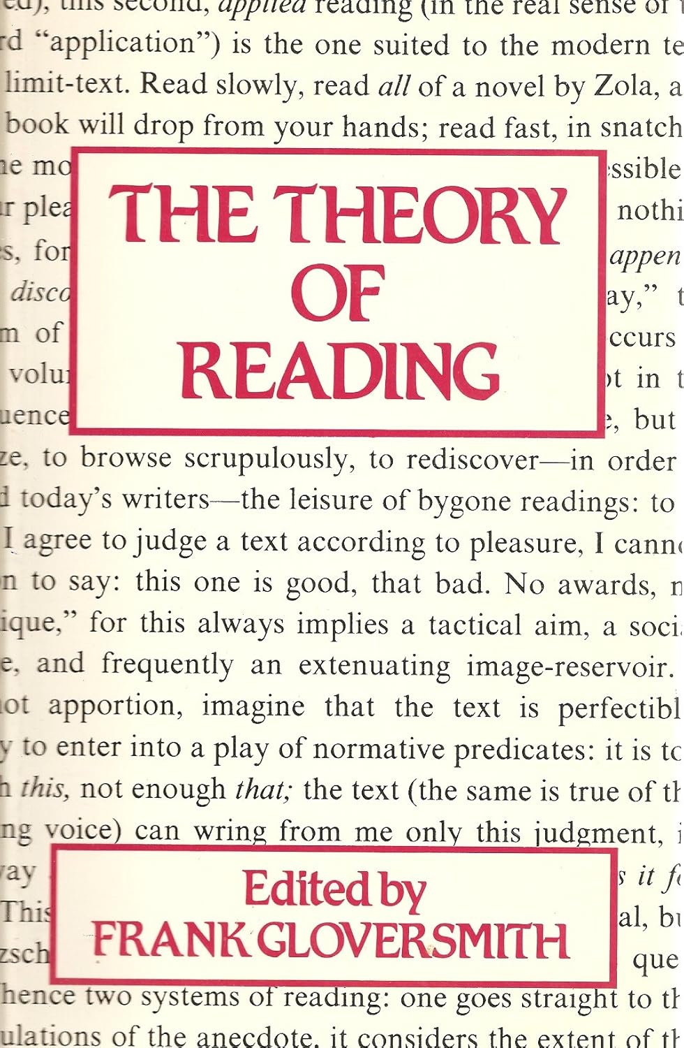 Theory of Reading: GLOVERSMITH: 9780710800794: Amazon.com: Books