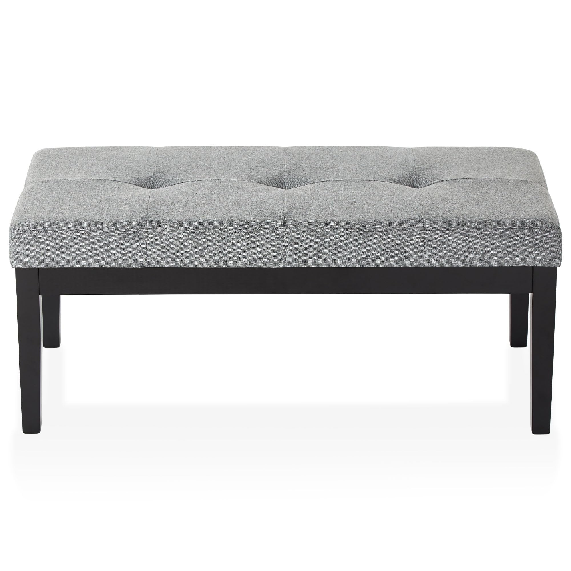 Upholstered Bedroom Bench End of Bed, Modern Linen Foyer Entryway Bench ...