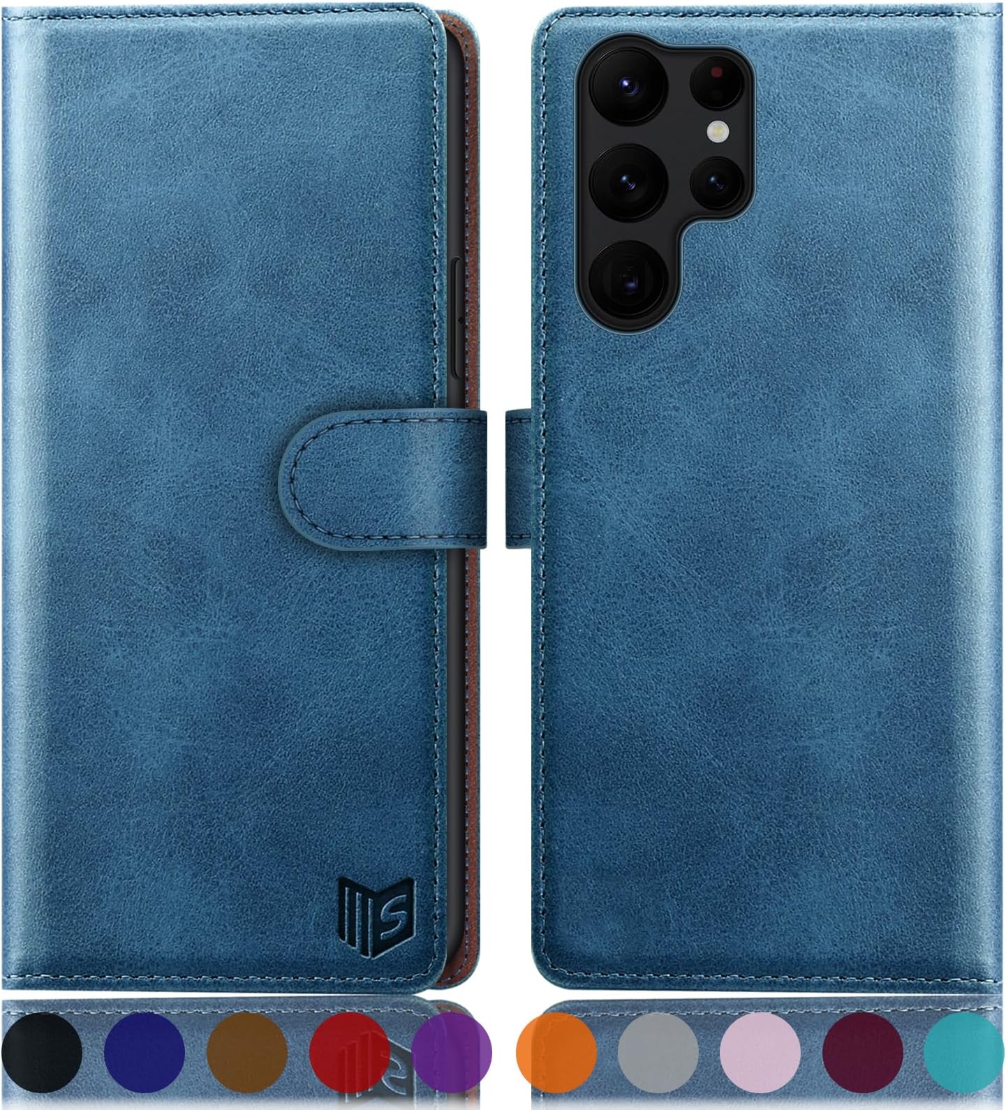 Amazon.com: SUANPOT for Samsung Galaxy S24 Ultra Wallet case with RFID Blocking Credit Card ...