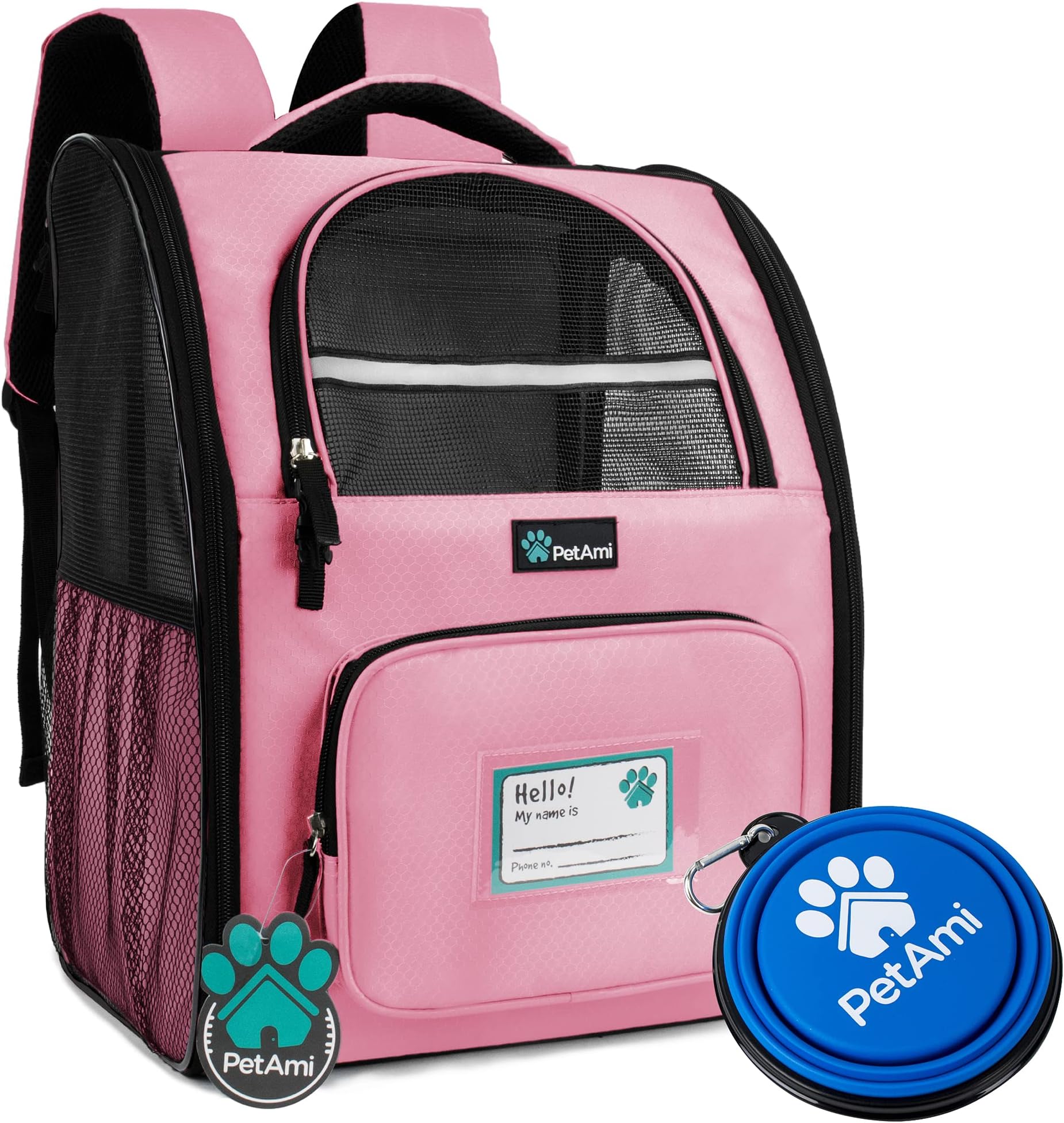 Amazon.com : PetAmi Dog Backpack Carrier for Small Large Cat, Pet ...