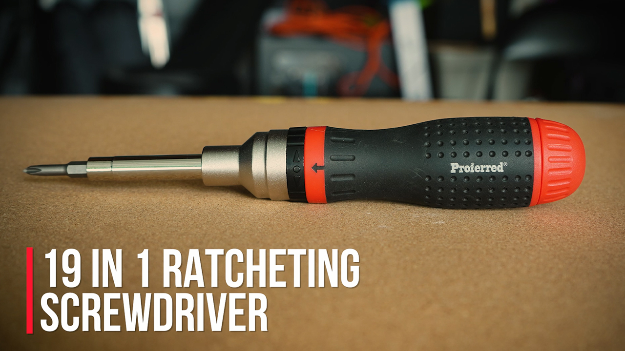 Watch 19 N 1 Ratcheting Interchangeable Bit Screwdriver Set on Amazon Live