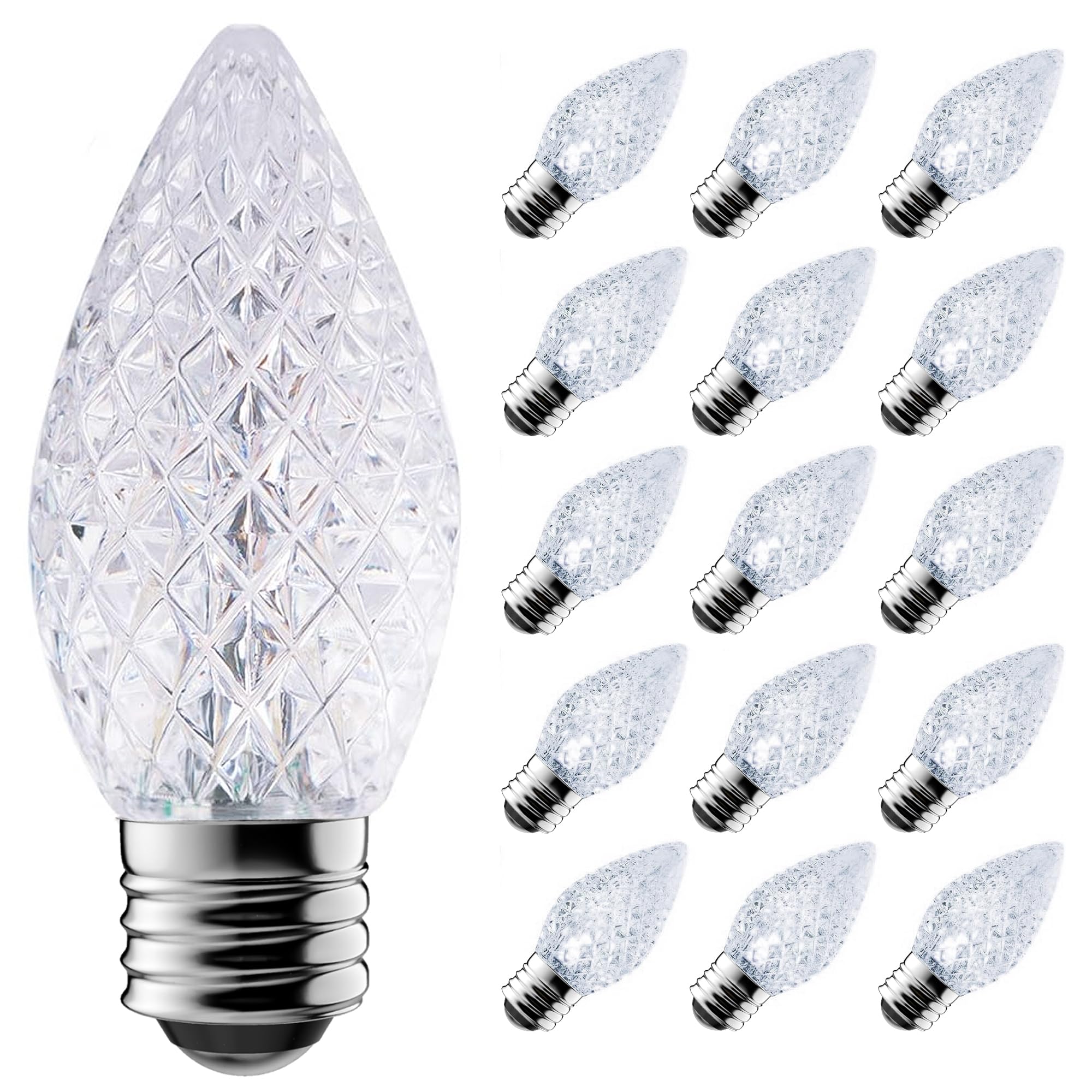 AJONIAM C7 Led Replacement Christmas Light Bulbs, 50-Pack C7 ...