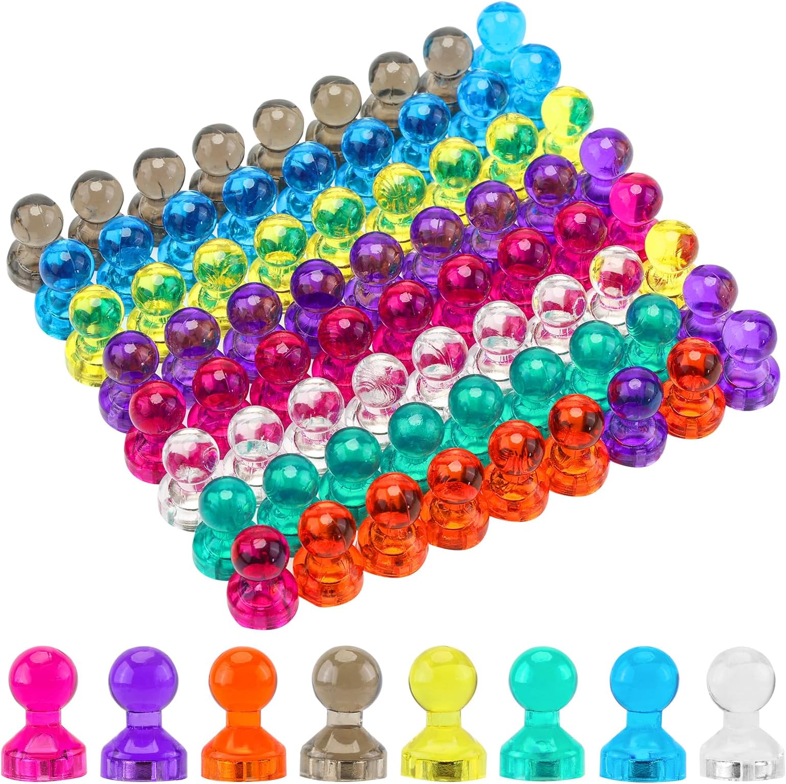 DBOO 10 Colorful Fridge magnet Magnets Assorted Color Strong Magnetic ...