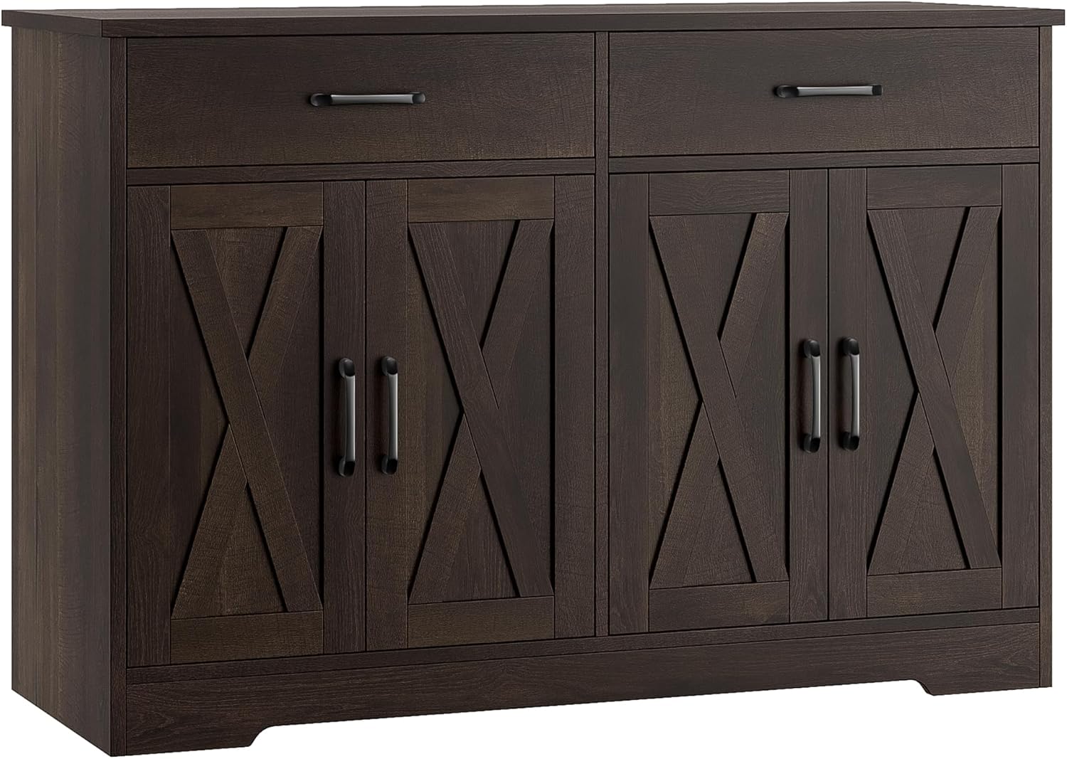 Amazon.com - HOSTACK Buffet Cabinet with Storage, 47.2" Kitchen Sideboard Buffet with Drawers ...