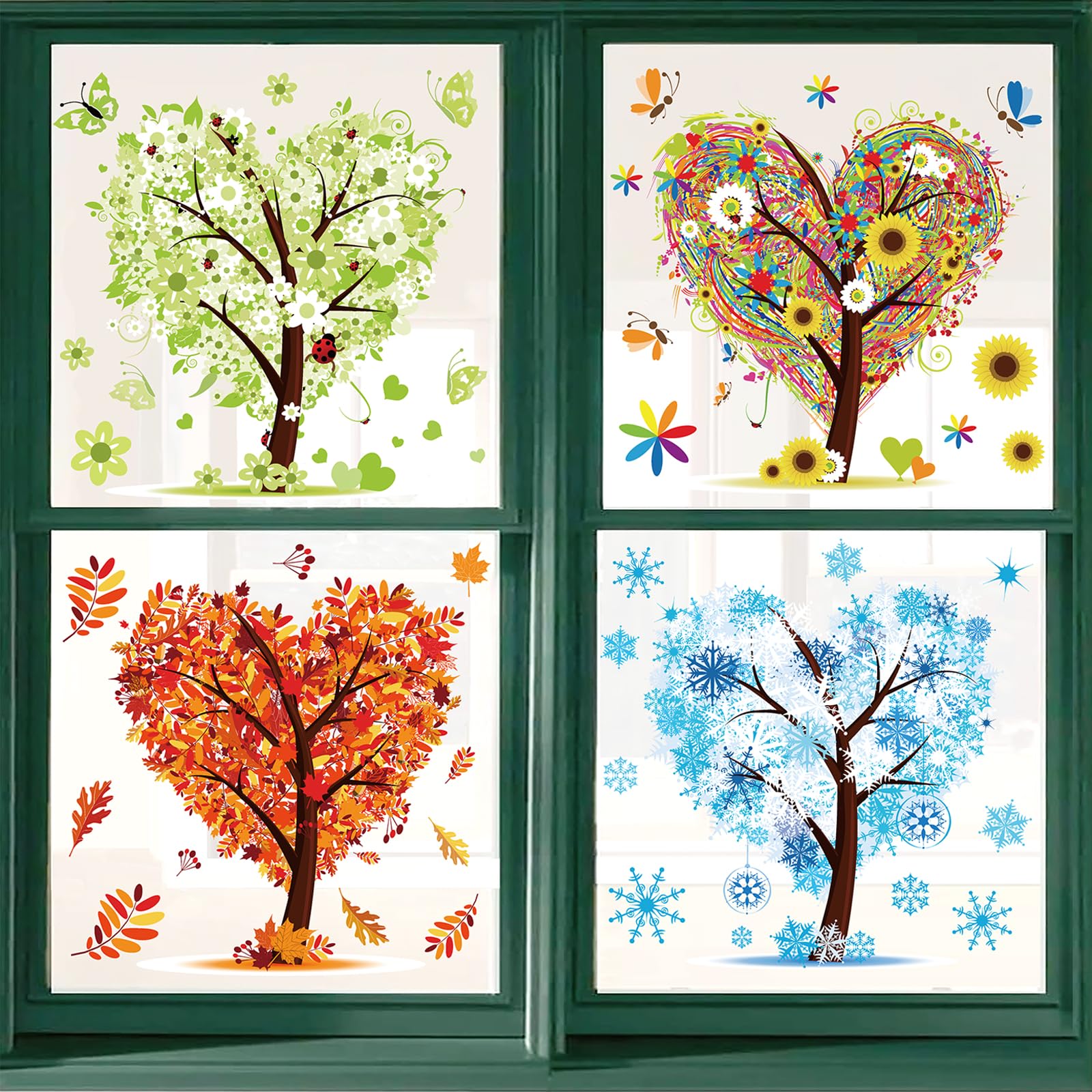 Amazon.com: JarThenaAMCS Spring Summer Autumn Winter Seasonal Heart ...