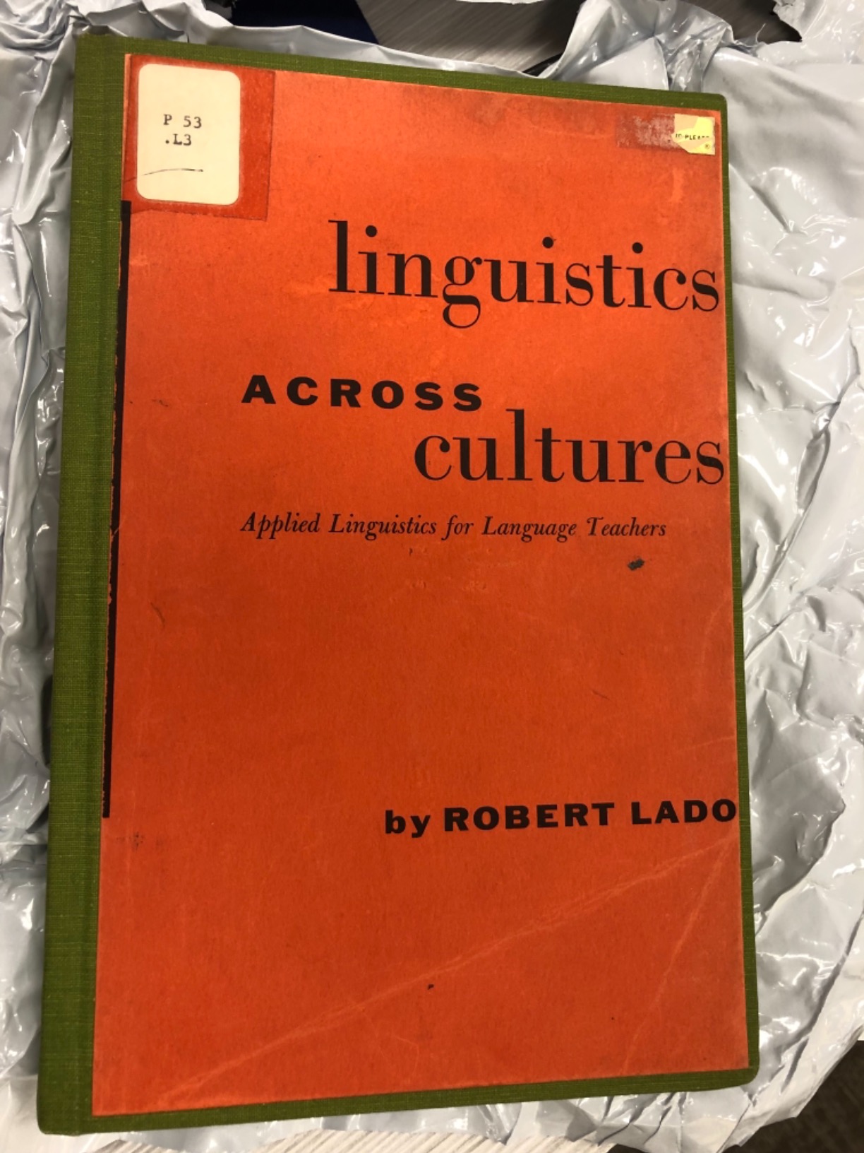 Linguistics Across Cultures; Applied Linguistics for Language Teachers ...
