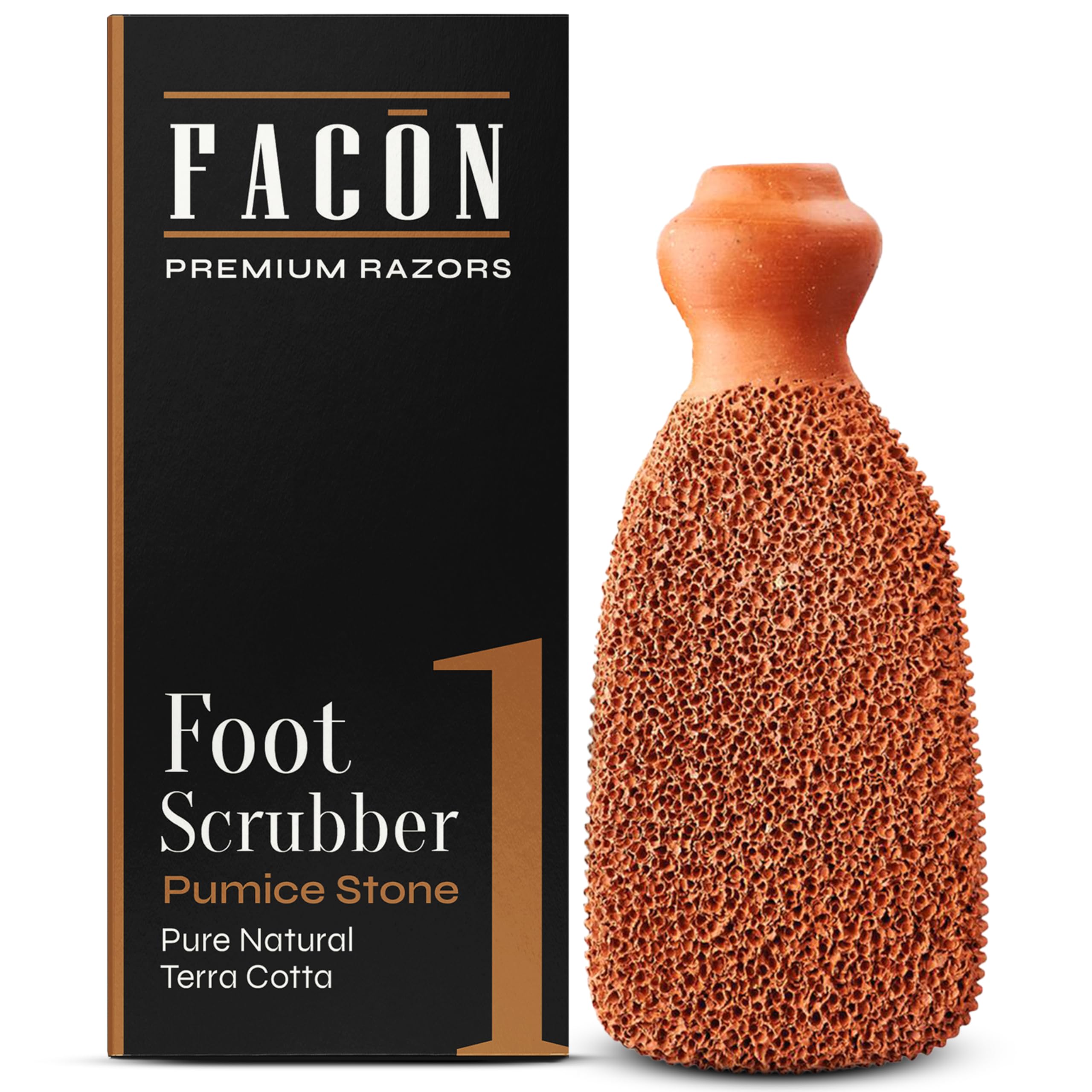 Amazon.com: Facón Pumice Stone Exfoliating Foot Scrubber with 2 Sides ...