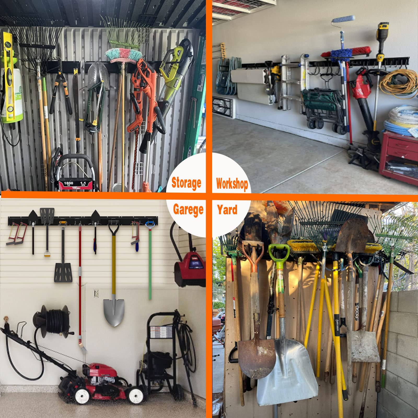 touekeng Garage Storage Tool Organizer,Garage Organization Wall Mount ...