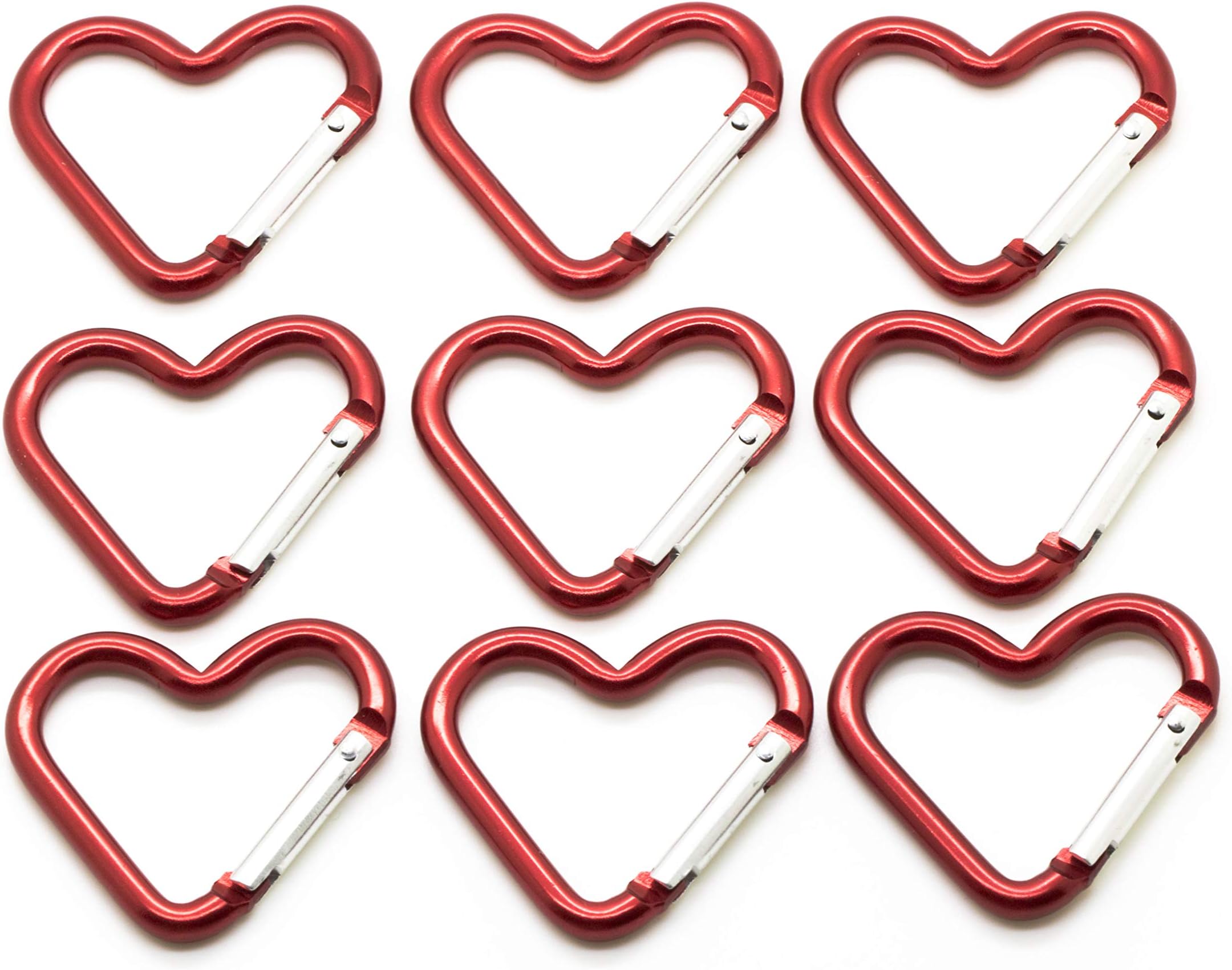Amazon.com: 10 PCS Heart Clip Keychain Clip Aluminum Alloy Snap Clip ...