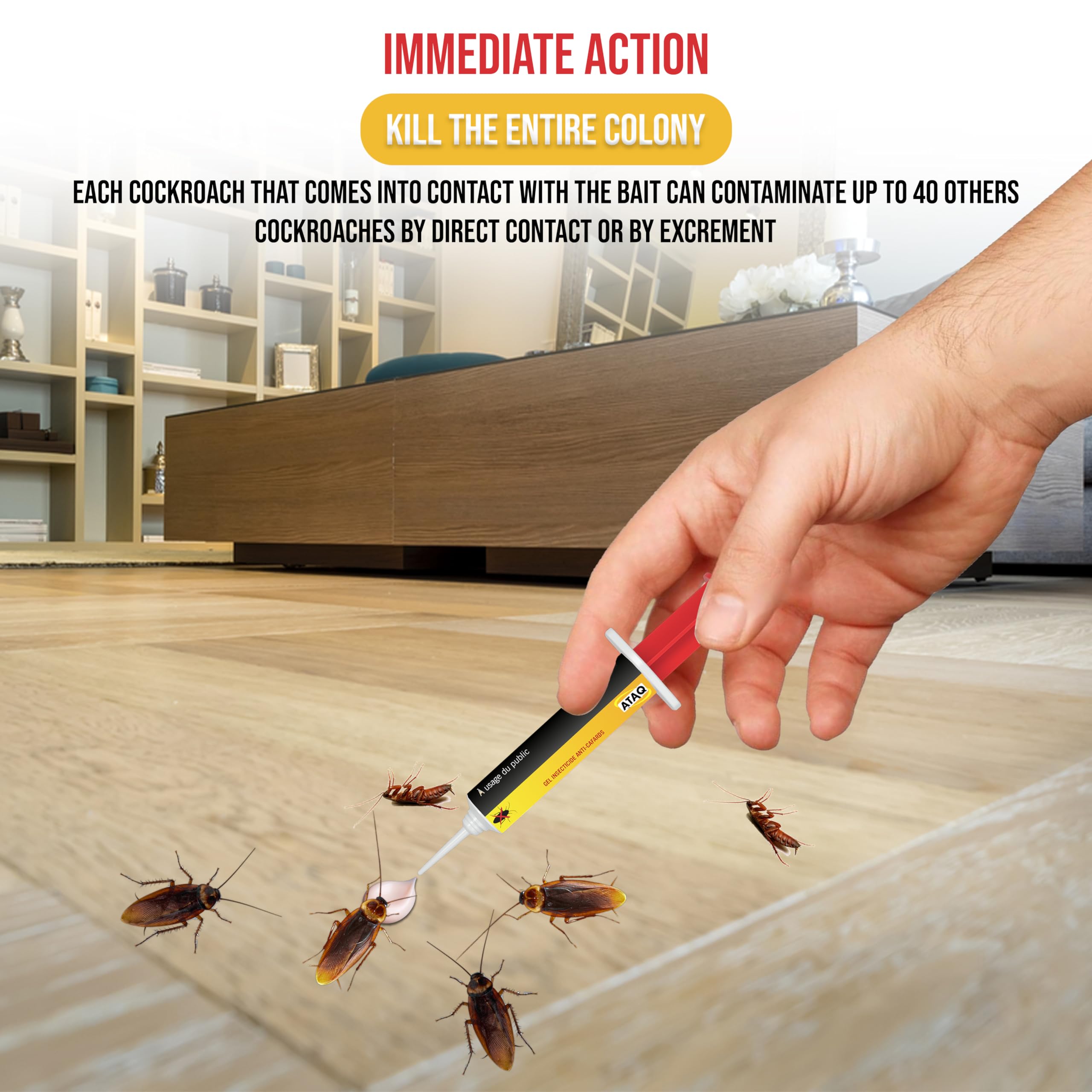 ATAQ – Professional Powerful Anti-Cockroach Bait Gel 10g – Cockroaches ...