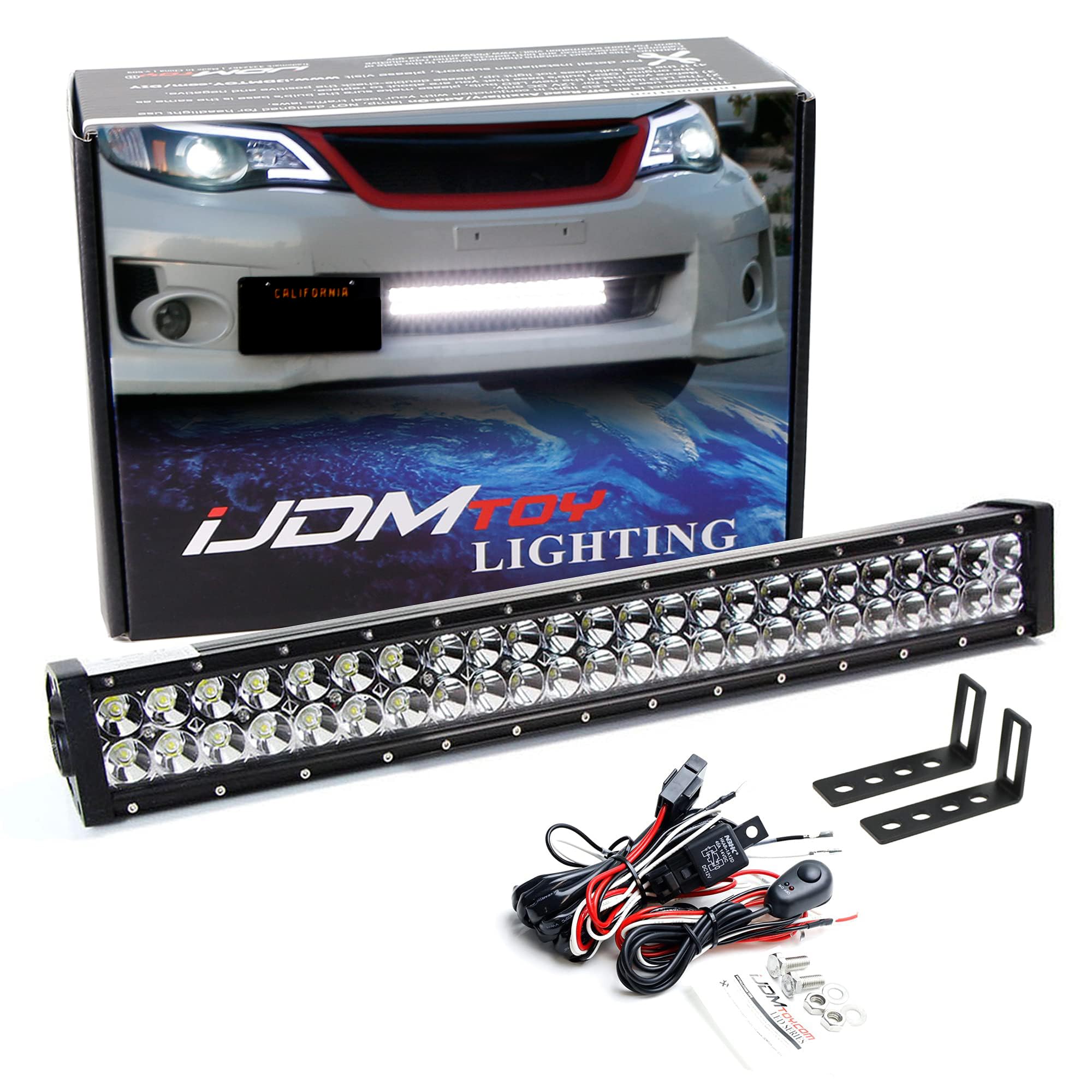 Amazon.com: iJDMTOY Lower Grille Mount 25-Inch LED Light Bar Compatible ...