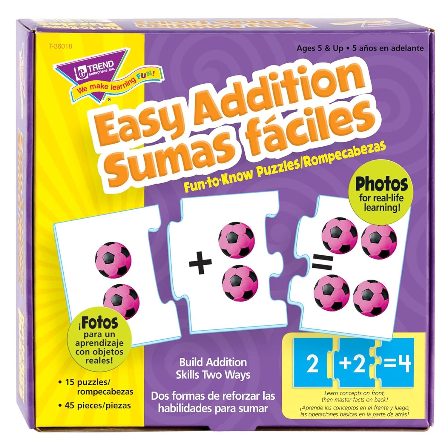 Easy Addition/Sumas faciles Fun-to-Know® Puzzles : Amazon.in: Toys & Games