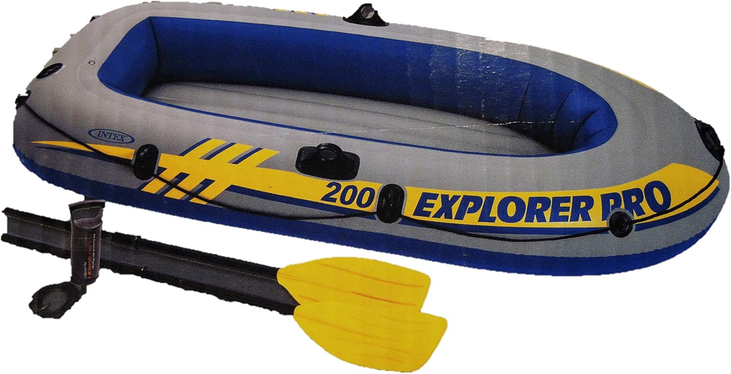 Intex Explorer Pro 200 Two Person Inflatable Boat Set : Amazon.com.au ...