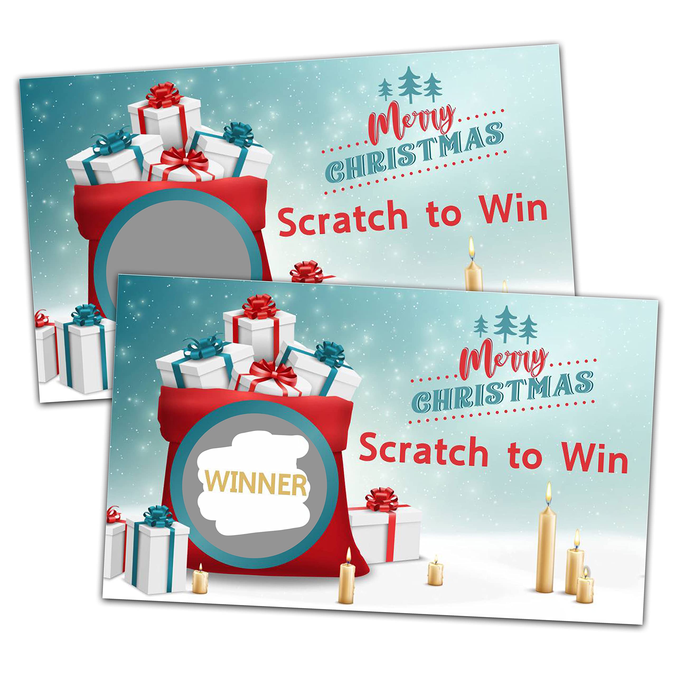 Amazon.com: Christmas Scratch Off Game Cards, Scratch Off Stickers ...
