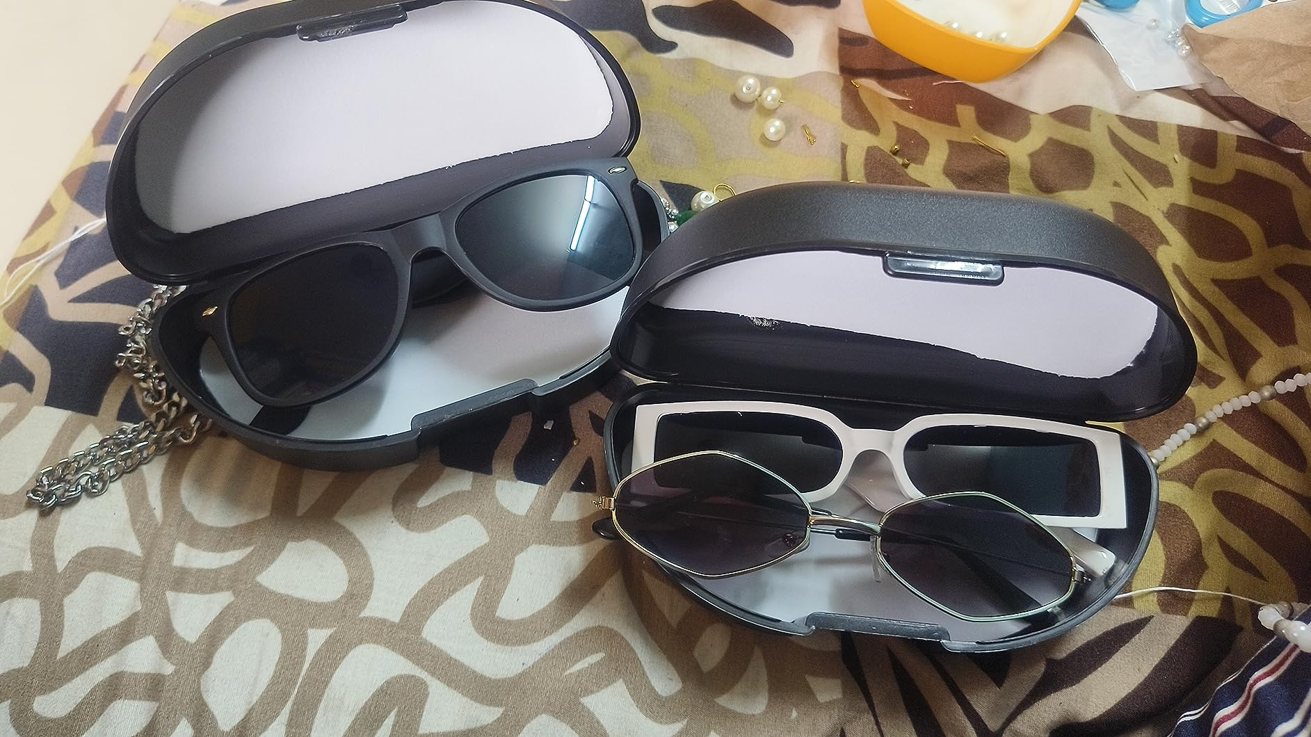 Buy Sheomy MC stan Shades Unisex set of 3 MC stan goggles rectangle sun ...